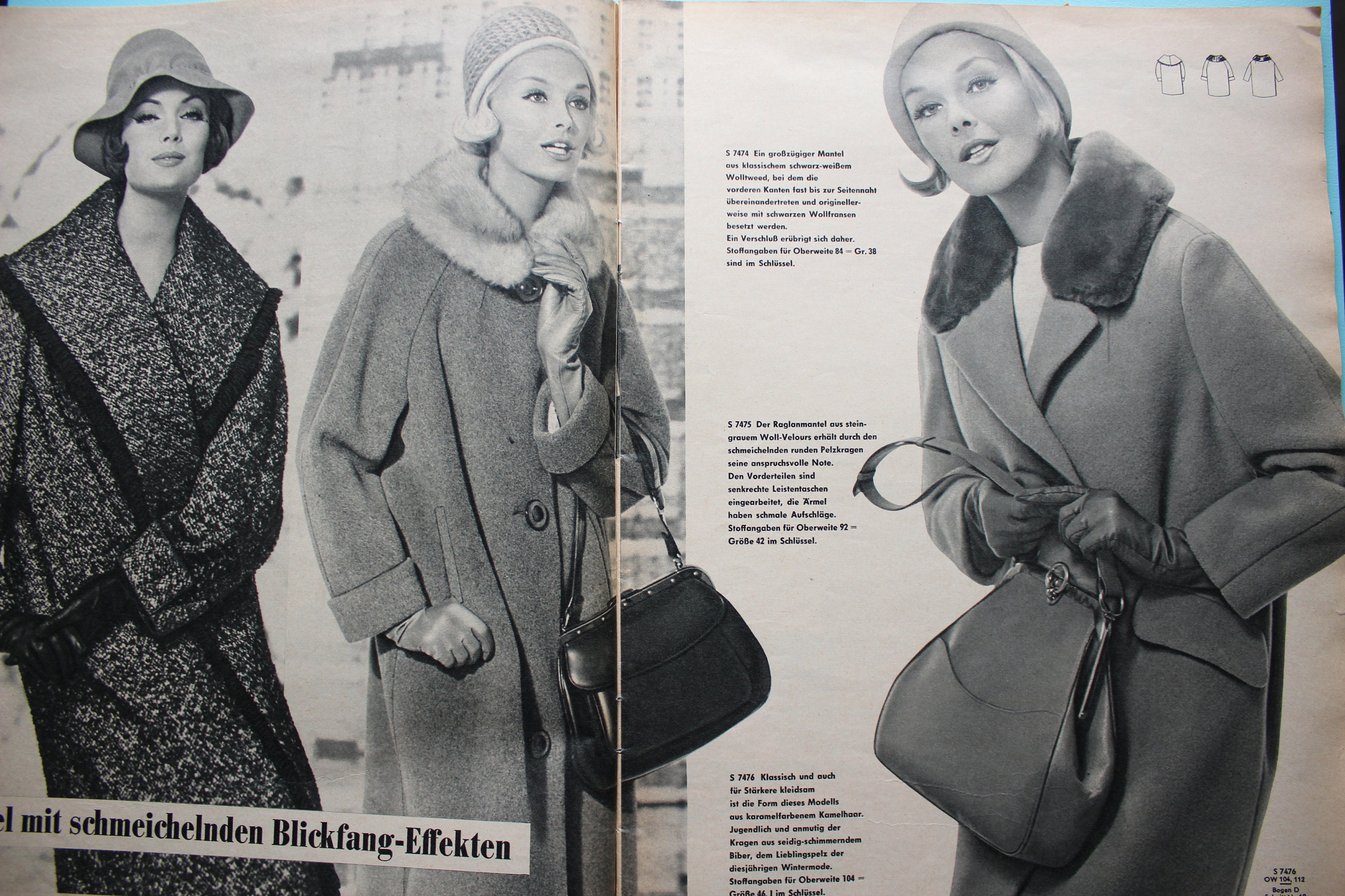 Neuer Schnitt 11/ 1961 mit Anleitung ,Schnittmustern , Modezeitschrift ...