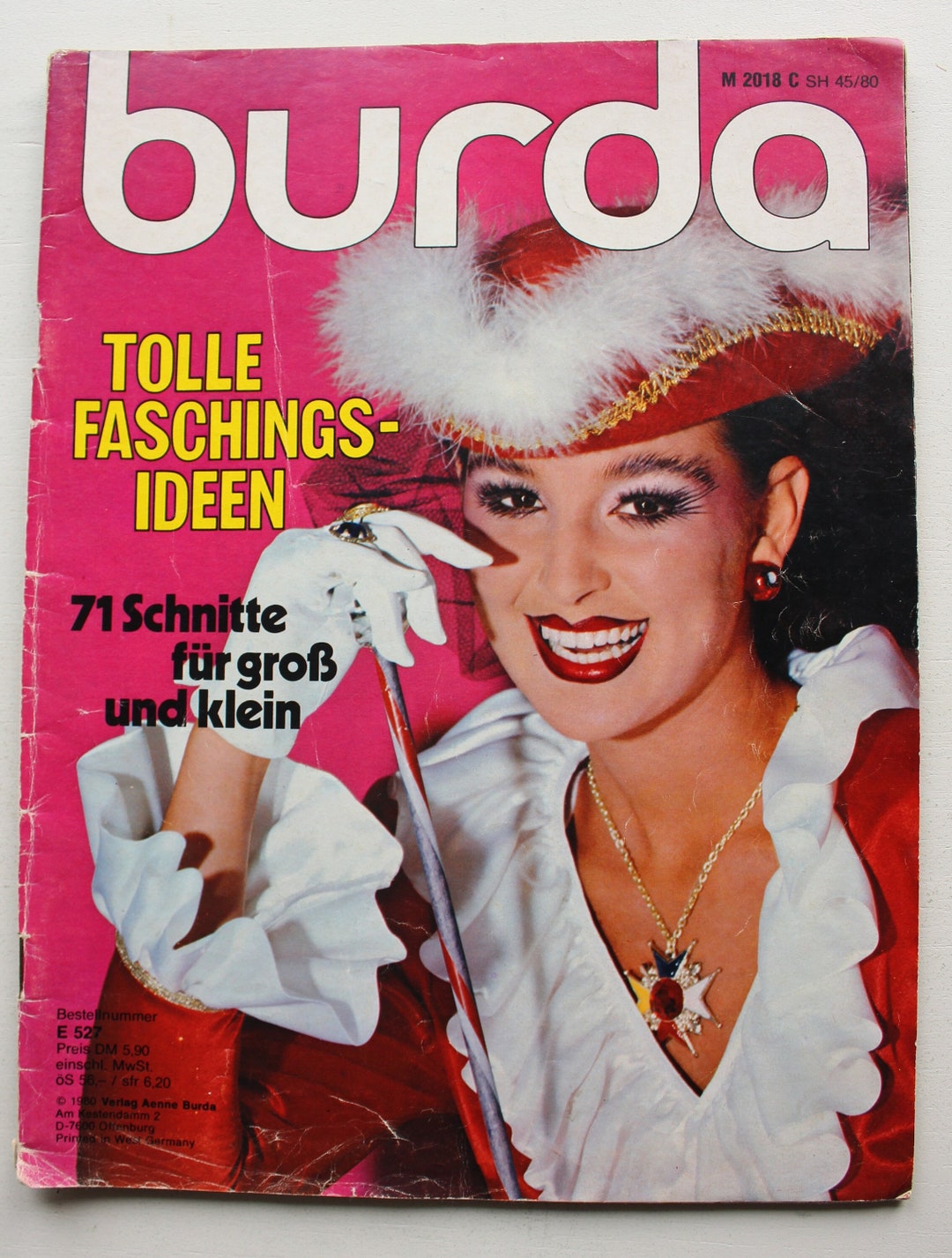 Burda Fasching 1980 Instructions, Cutting Sheets, Fashion Magazine, Fashion Magazine, Sewing ...