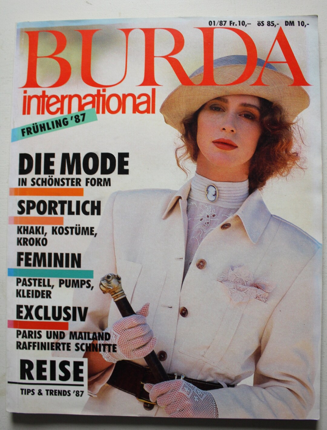 Burda International Spring 1987 Pattern Sheet Fashion - Etsy