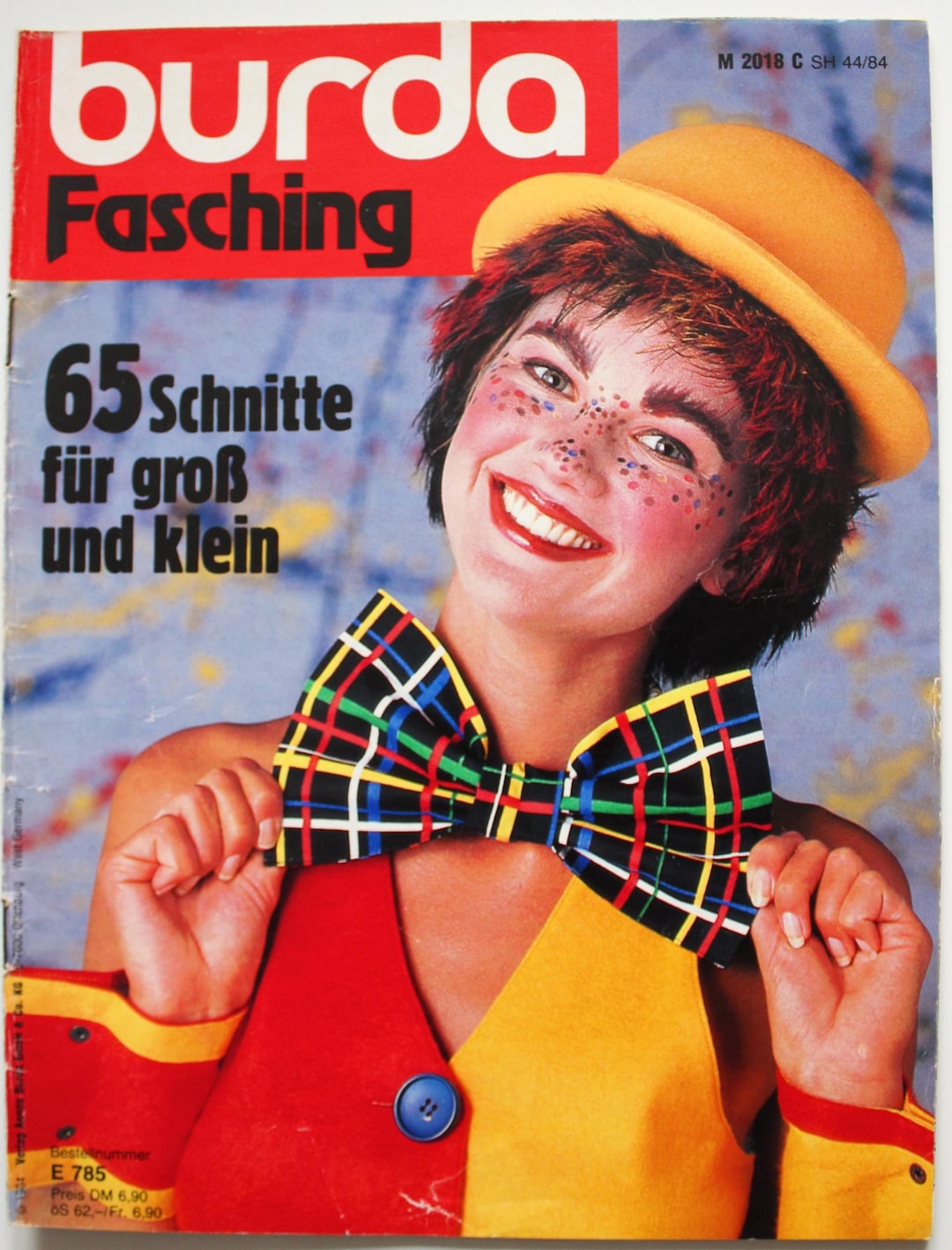 Burda Fasching 1984 Instructions Pattern Sheet Fashion Magazine ...