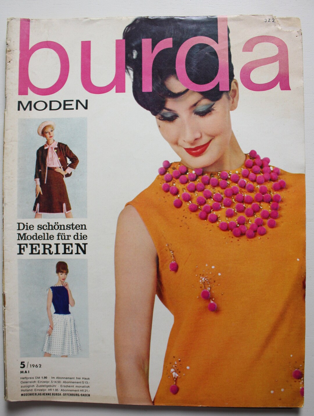 Burda Moden 5/ 1962 Instructions, Cutting Sheets, Fashion Magazine, Fashion Booklet, Sewing ...