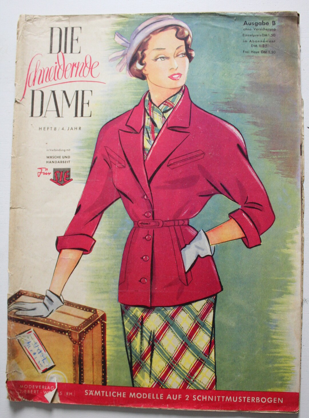 The Tailoring Lady Issue 8 1950 Pattern Sheet Fashion Magazine Fashion ...