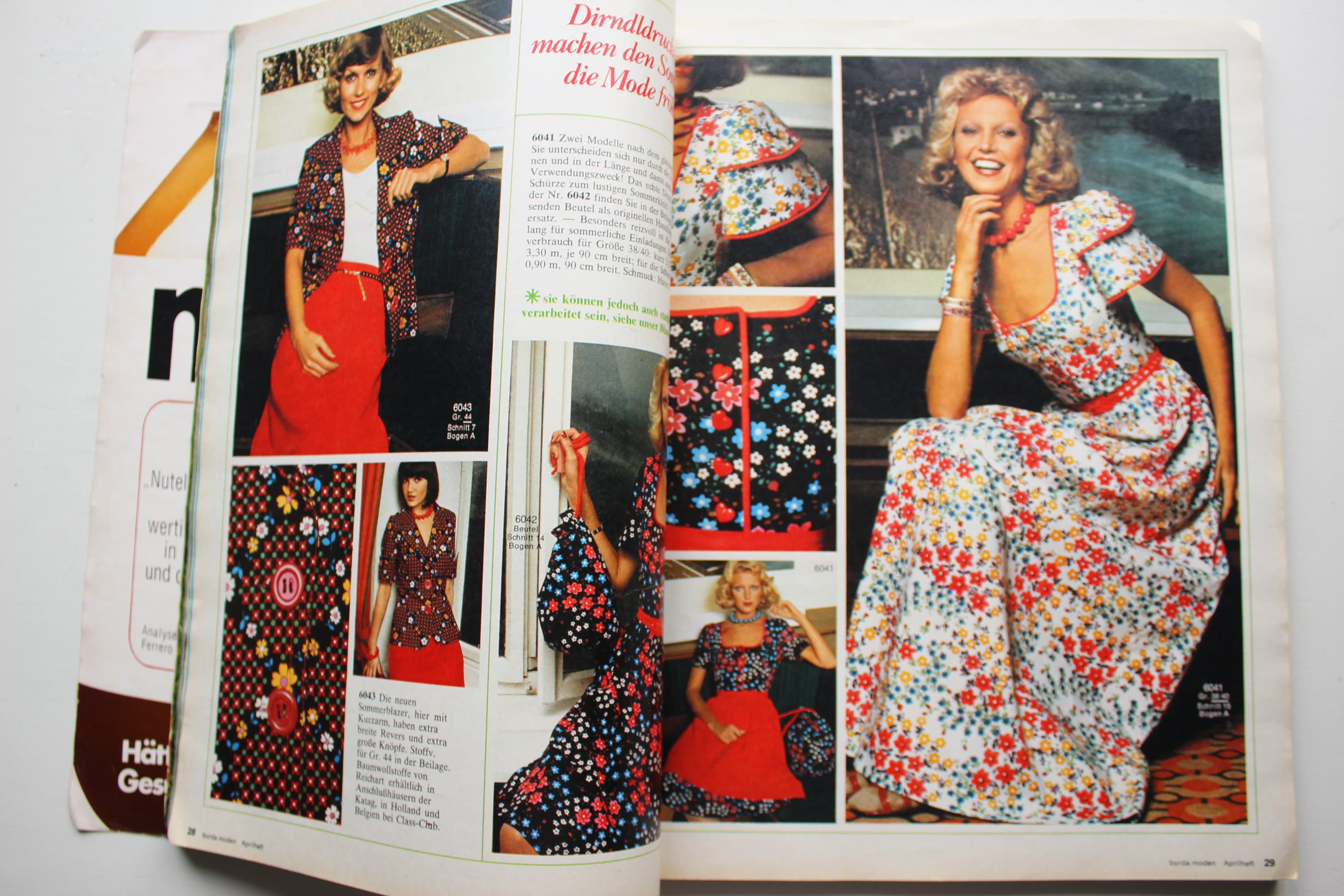 Burda Moden 4/ 1974 Instructions Cutting Sheet Fashion - Etsy