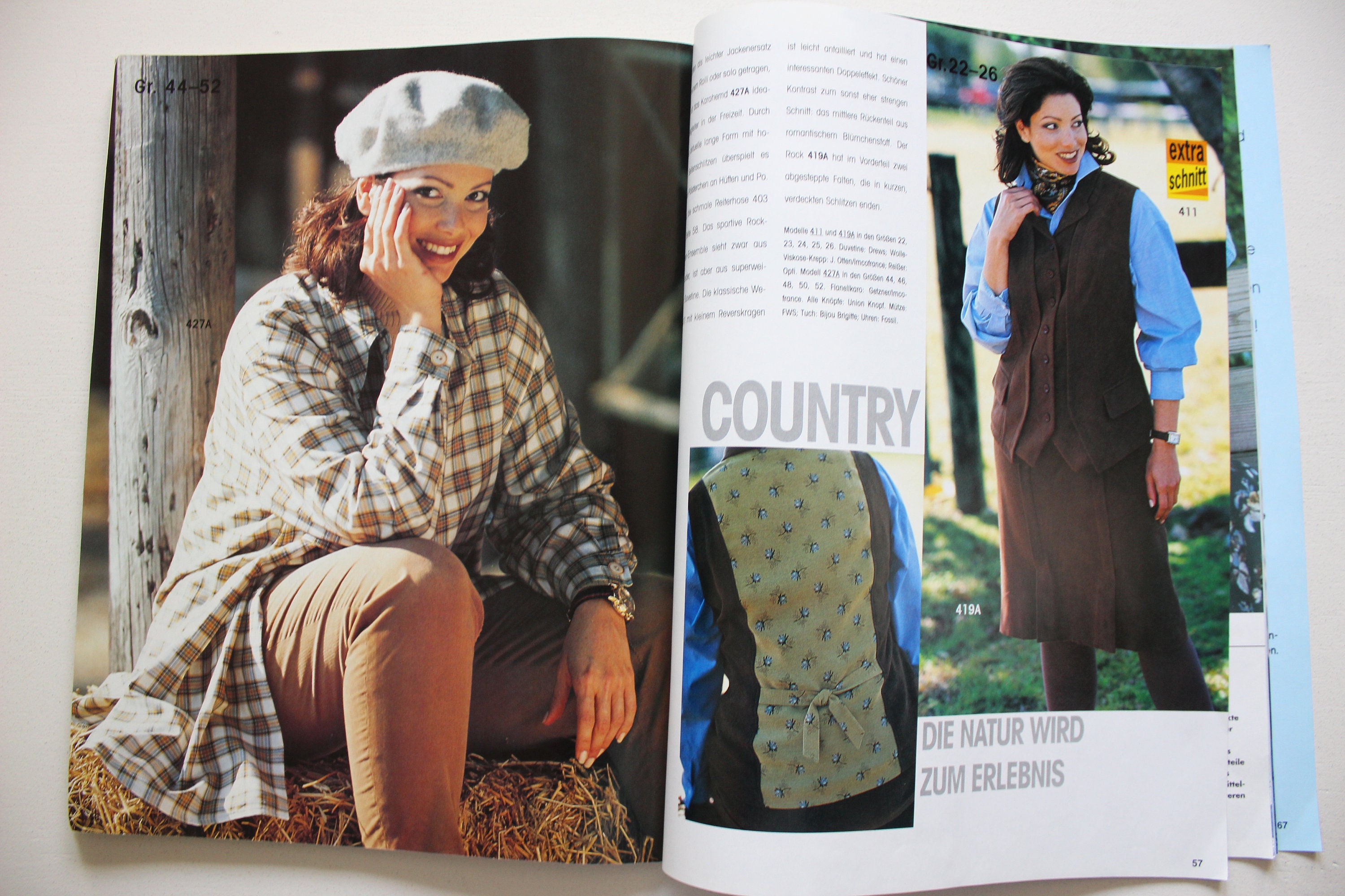 Burda Plus Fashion for Full Figures Autumn 1996 Instructions, Pattern ...