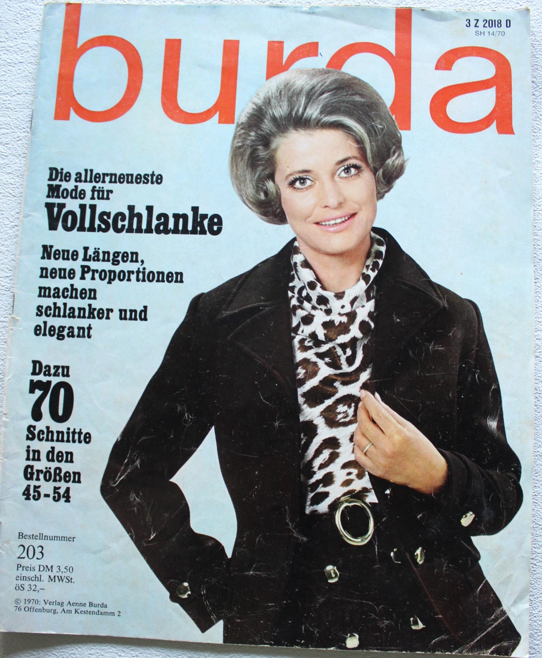 Burda Fashion for Full-figured Women 1970 Instructions, Pattern Sheets, Fashion Magazine ...