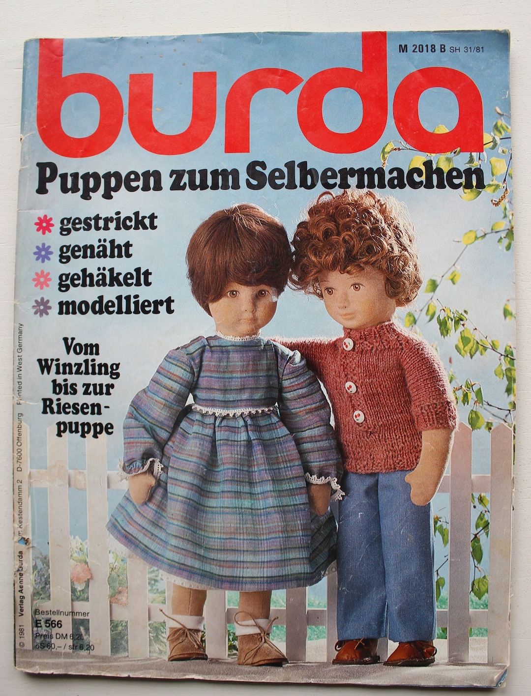 Burda Doll Fashion 1981 Instructions, Cutting Sheets, Fashion Magazine ...
