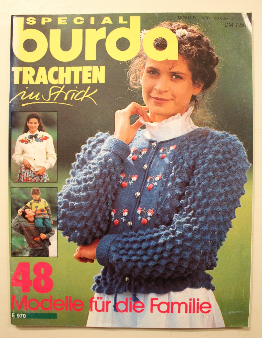 Burda Traditional Knitting Fashion 1989 Instructions, Knitting Booklet ...