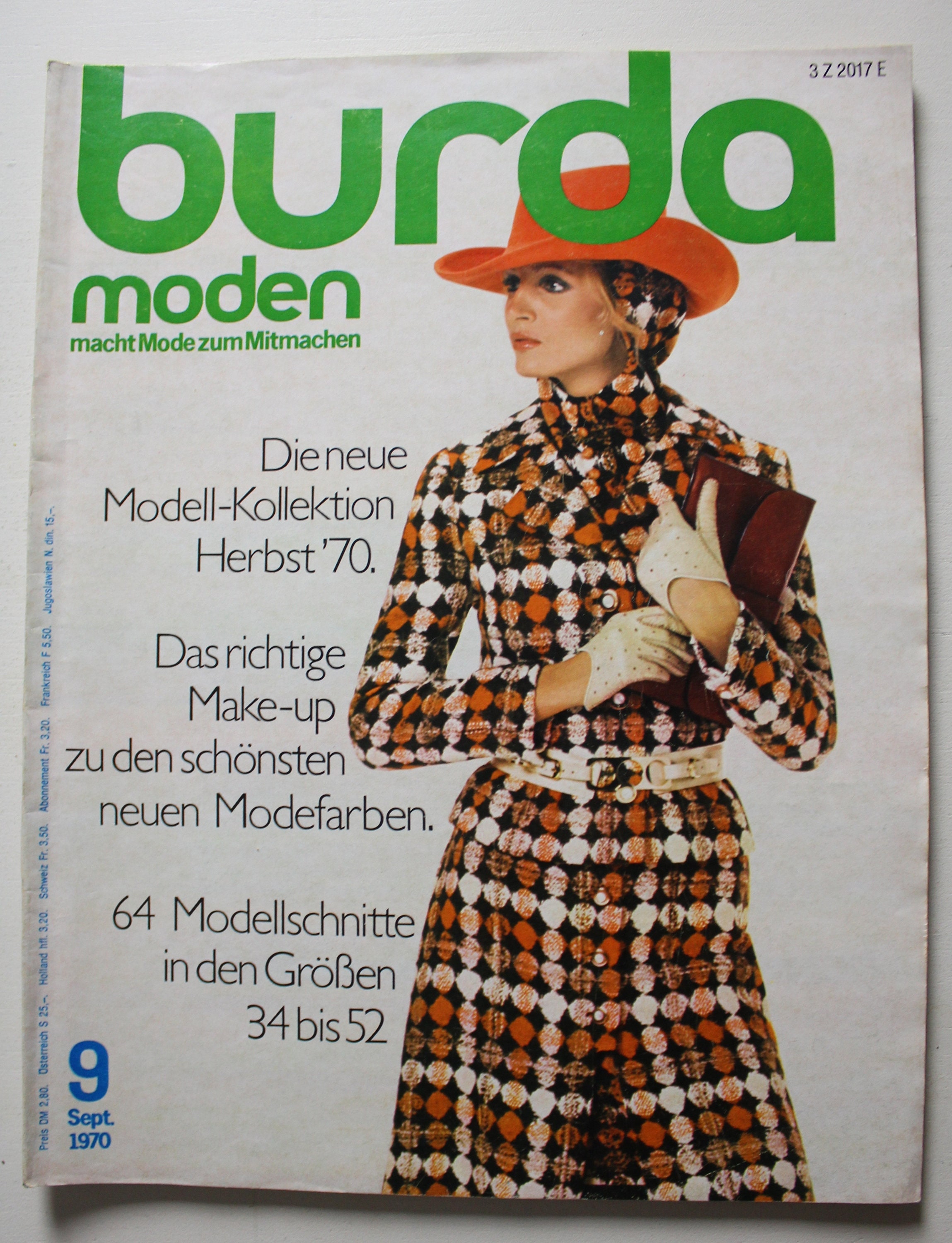 Burda Moden 9/ 1970 Anleitungen Schnittbogen - Etsy Polska