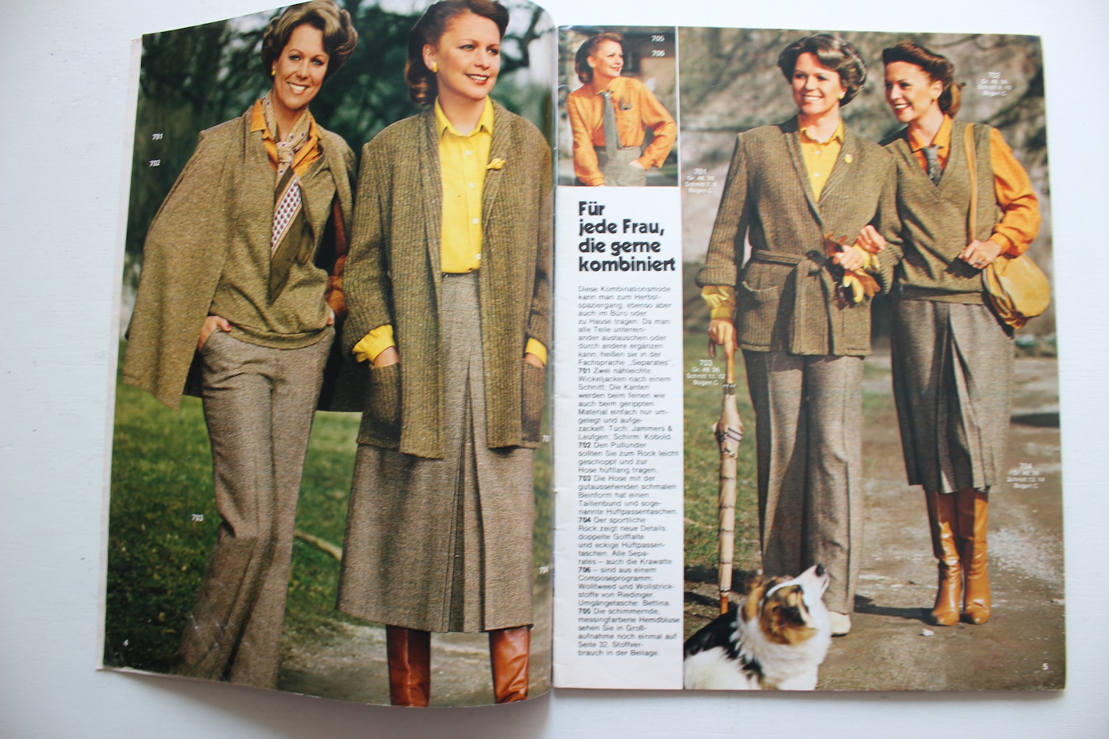 Burda Fashion for Full-figured Autumn 1979 Instructions, Cutting Sheet ...