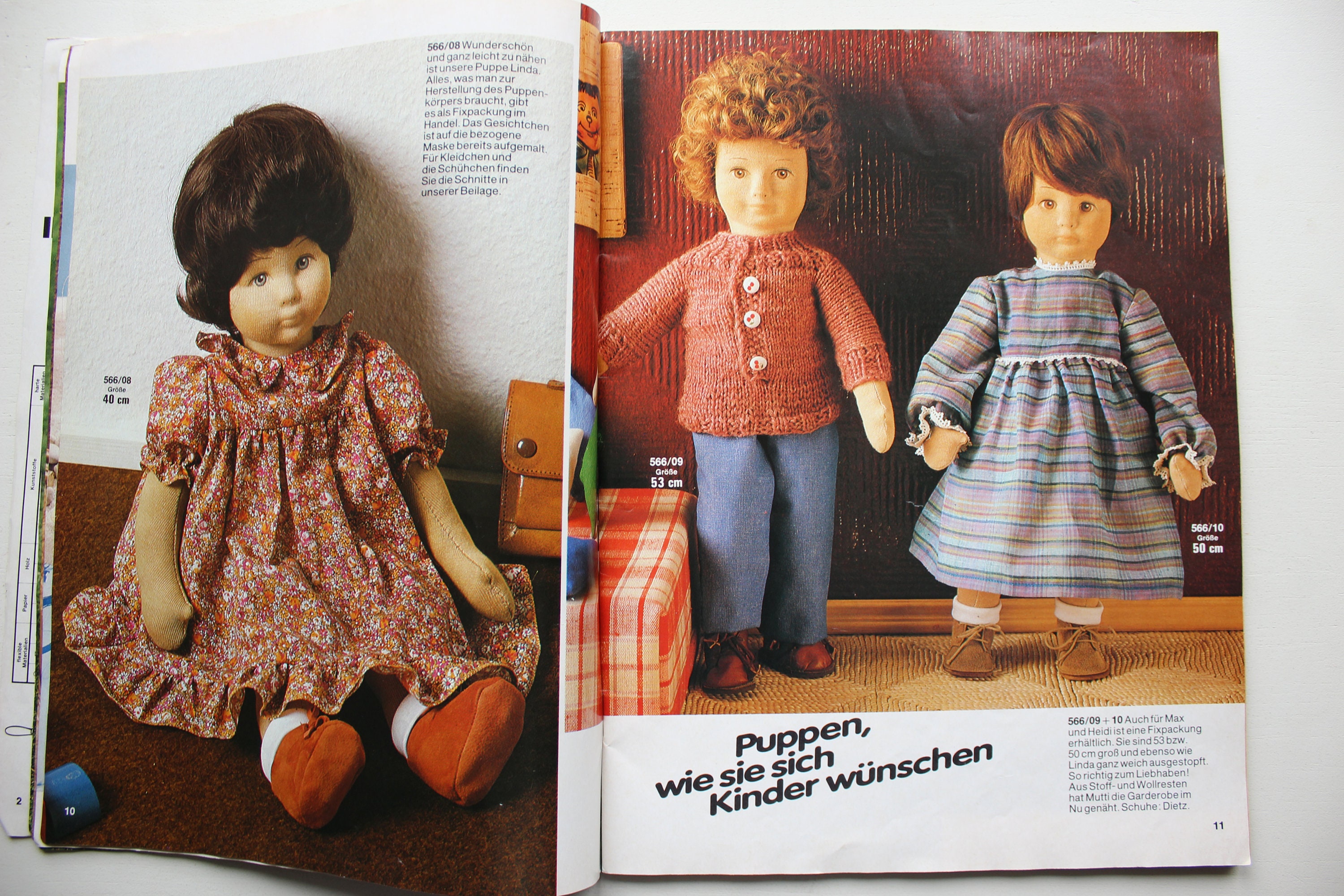 Burda Puppenmode 1981 Anleitungen ,schnittbogen , Modezeitschrift Modeheft Nähzeitschrift ...