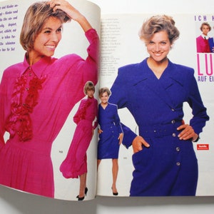 Burda Moden 11/ 1990 Instructions, Cutting Sheets, Fashion Magazine ...