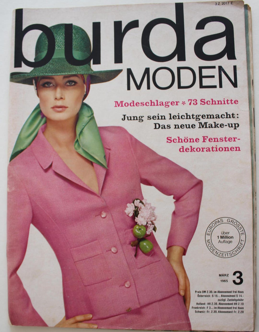 Burda Moden 3/ 1965 Instructions, Pattern Sheets, Fashion Magazine Patterns Fashion Magazine ...