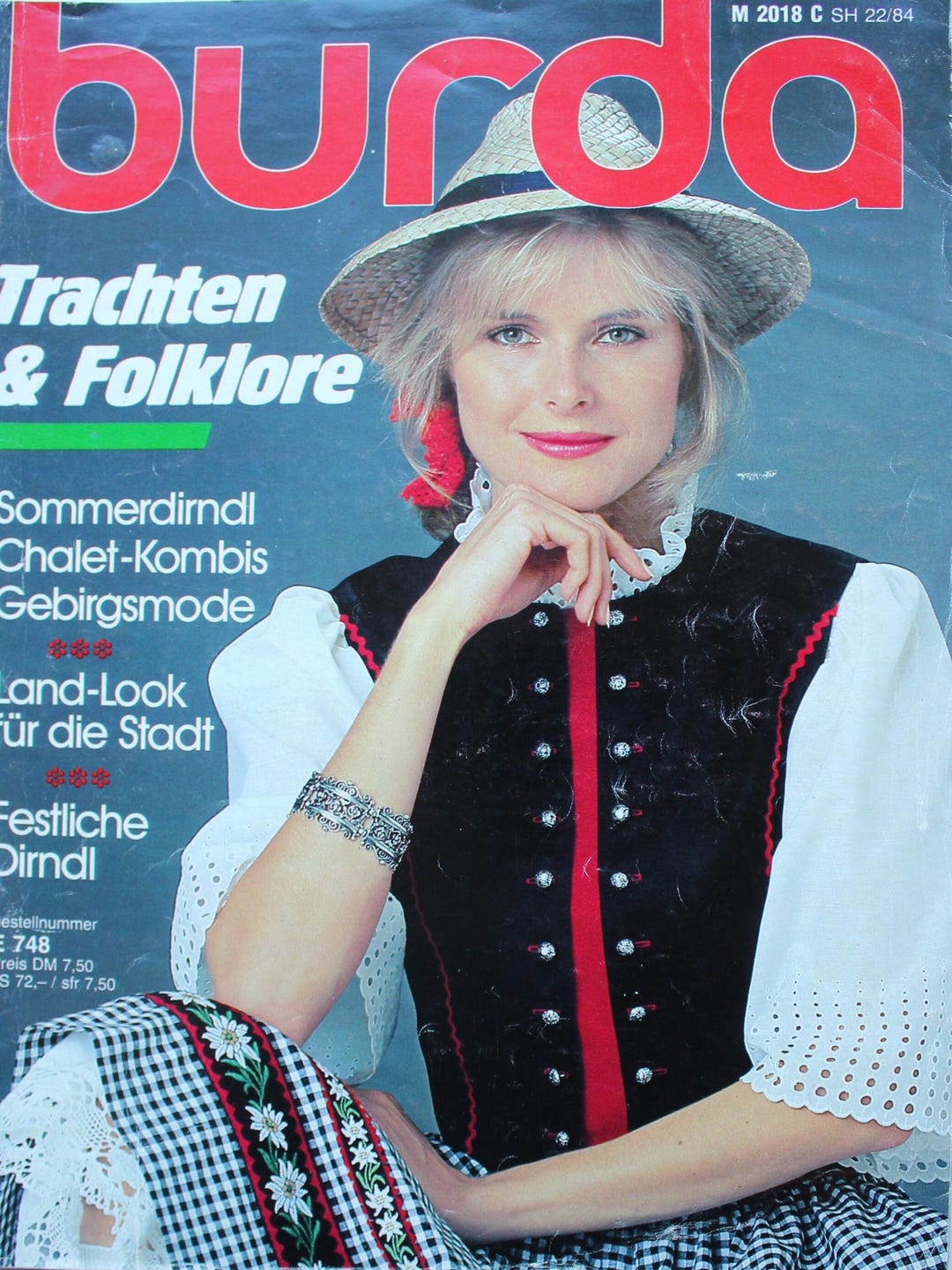 Burda Traditional Costumes 1984 Instructions Pattern Sheets Fashion ...