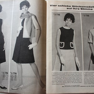 Burda Moden 2/ 1962 With Instructions, Sewing Patterns, Fashion Magazine, Sewing Magazine ...