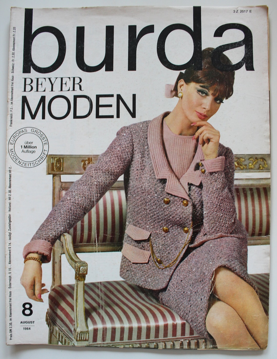 Burda Beyer Moden 8/ 1964 With Instructions, Cutting Sheets, Fashion Magazine, Fashion Magazine ...