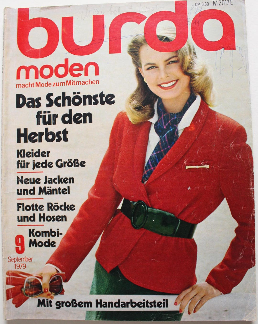 Burda Moden 9/ 1979 Instructions, Pattern Sheets, Fashion Magazine Patterns Fashion Magazine ...