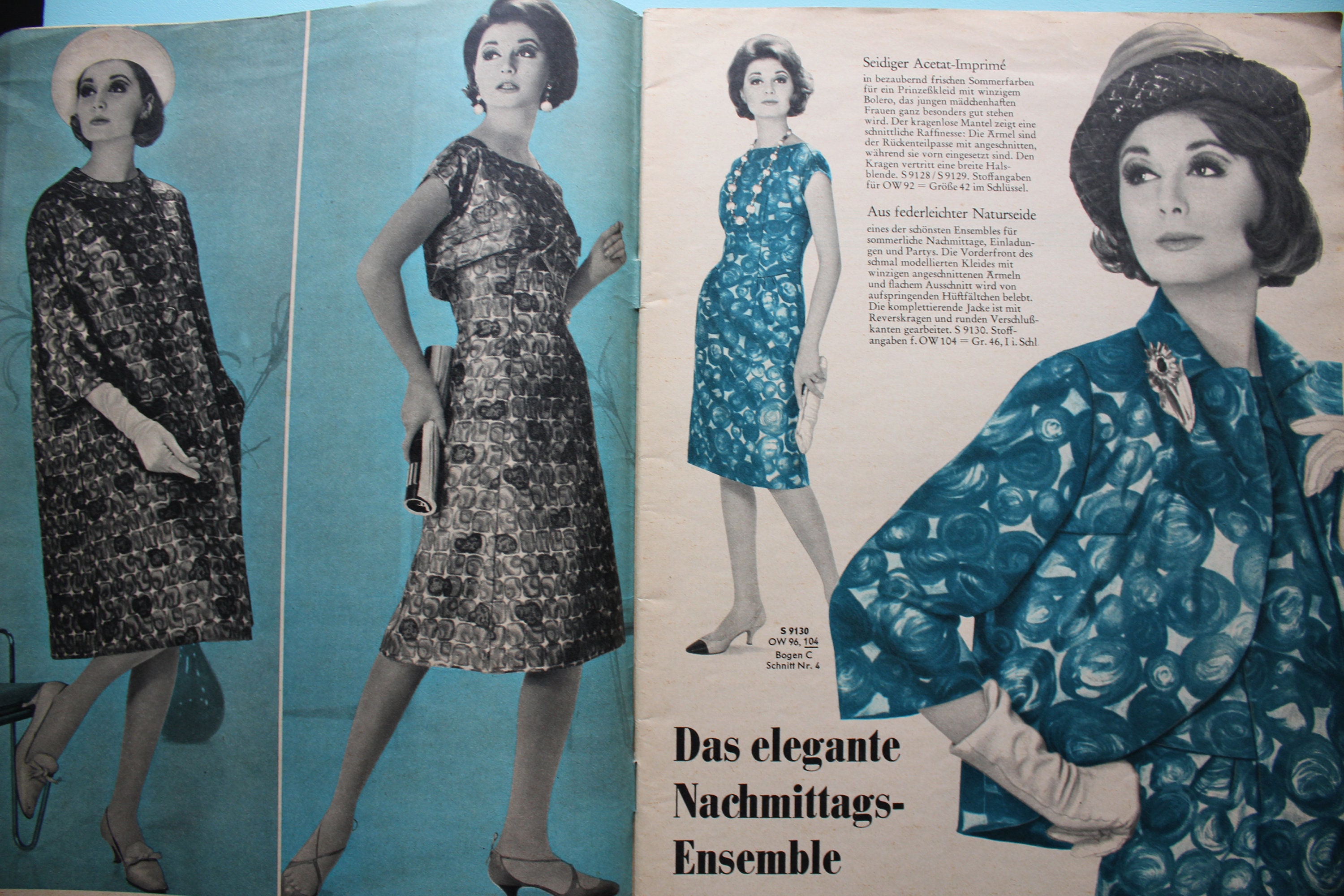 New Section 4/1963 With Instructions, Patterns, Fashion Magazine ...