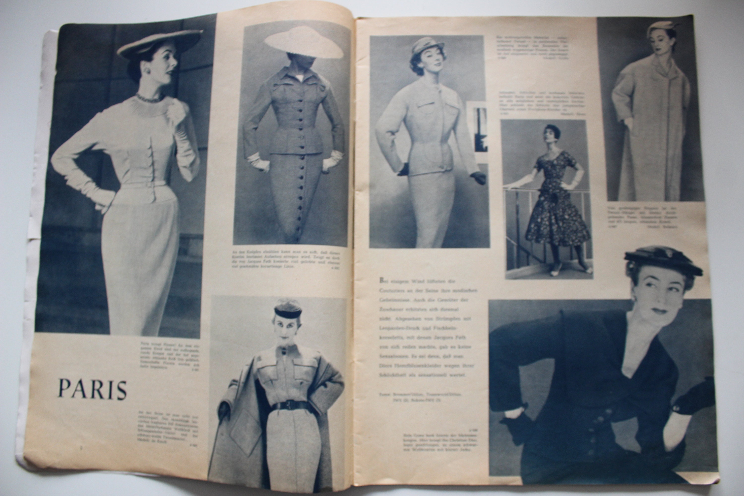 The Dressmaker Fashion Special Issue Trade Journal 1954 Sewing Magazine ...