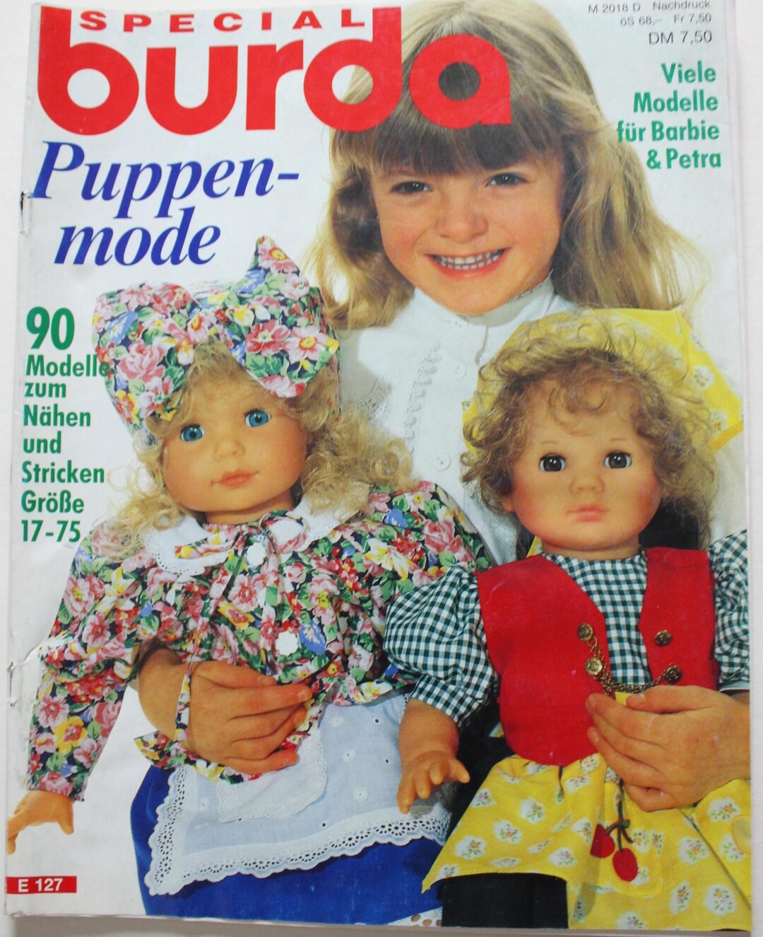 Burda Doll Fashion 1990 Instructions, Pattern Sheets, Fashion Magazine ...