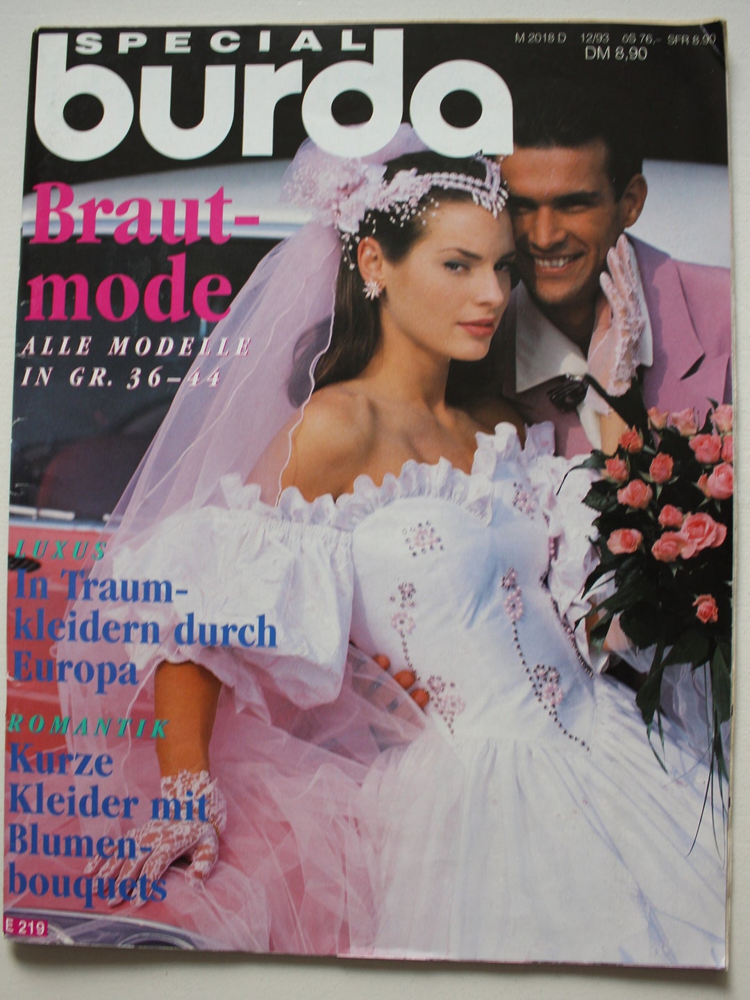 Burda Brautmode 1993 Instructions, Cutting Sheets, Fashion Magazine, Fashion Booklet, Sewing ...