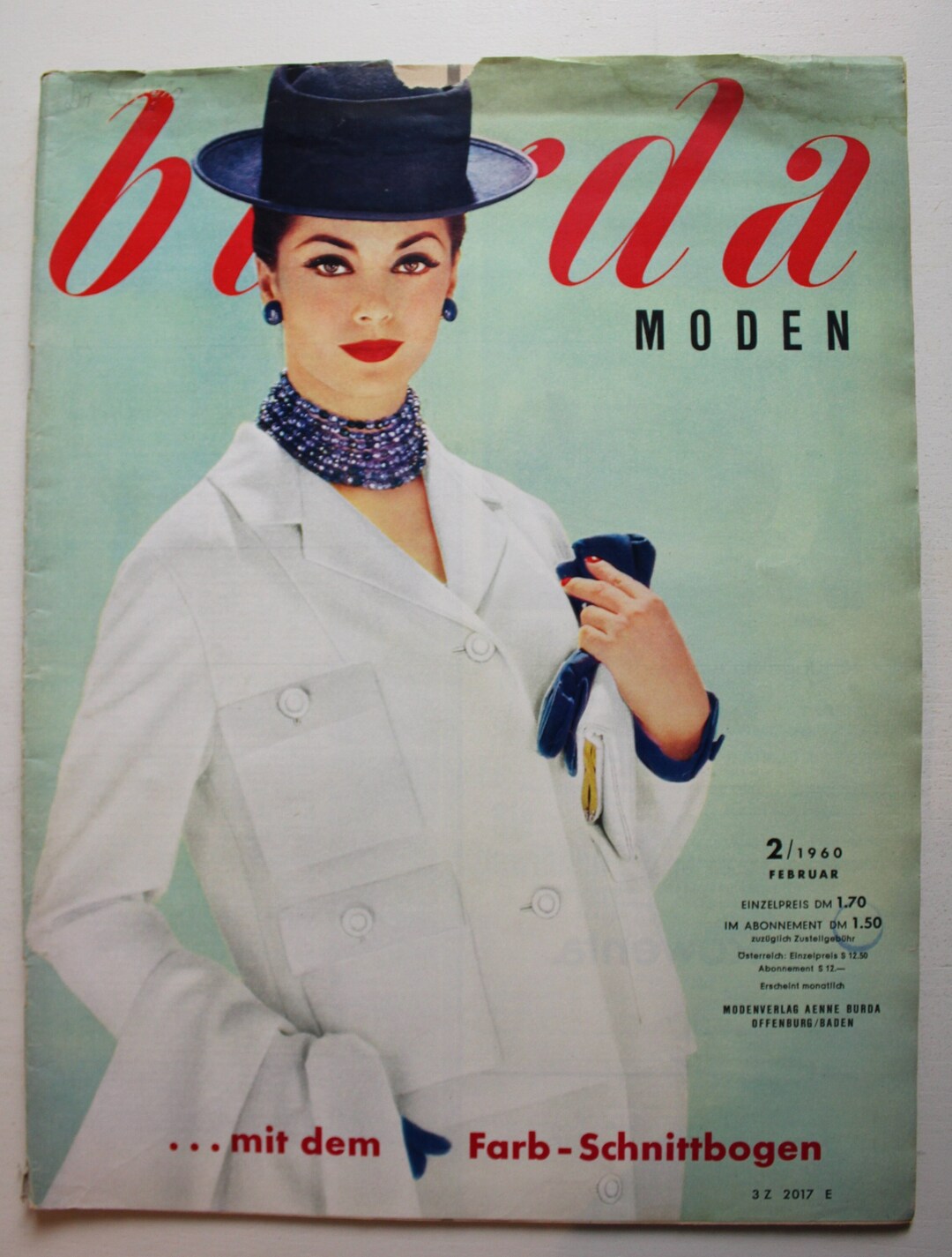 Burda Moden 2/ 1960 With Instructions, Cutting Sheets, Fashion Magazine, Fashion Magazine ...