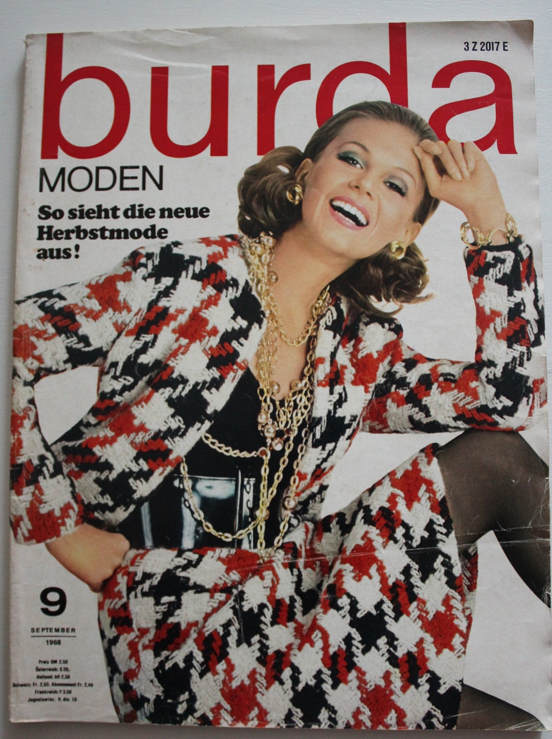 Burda Moden 9/ 1968 With Instructions, Pattern Sheets, Fashion Magazine, Sewing Magazine ...
