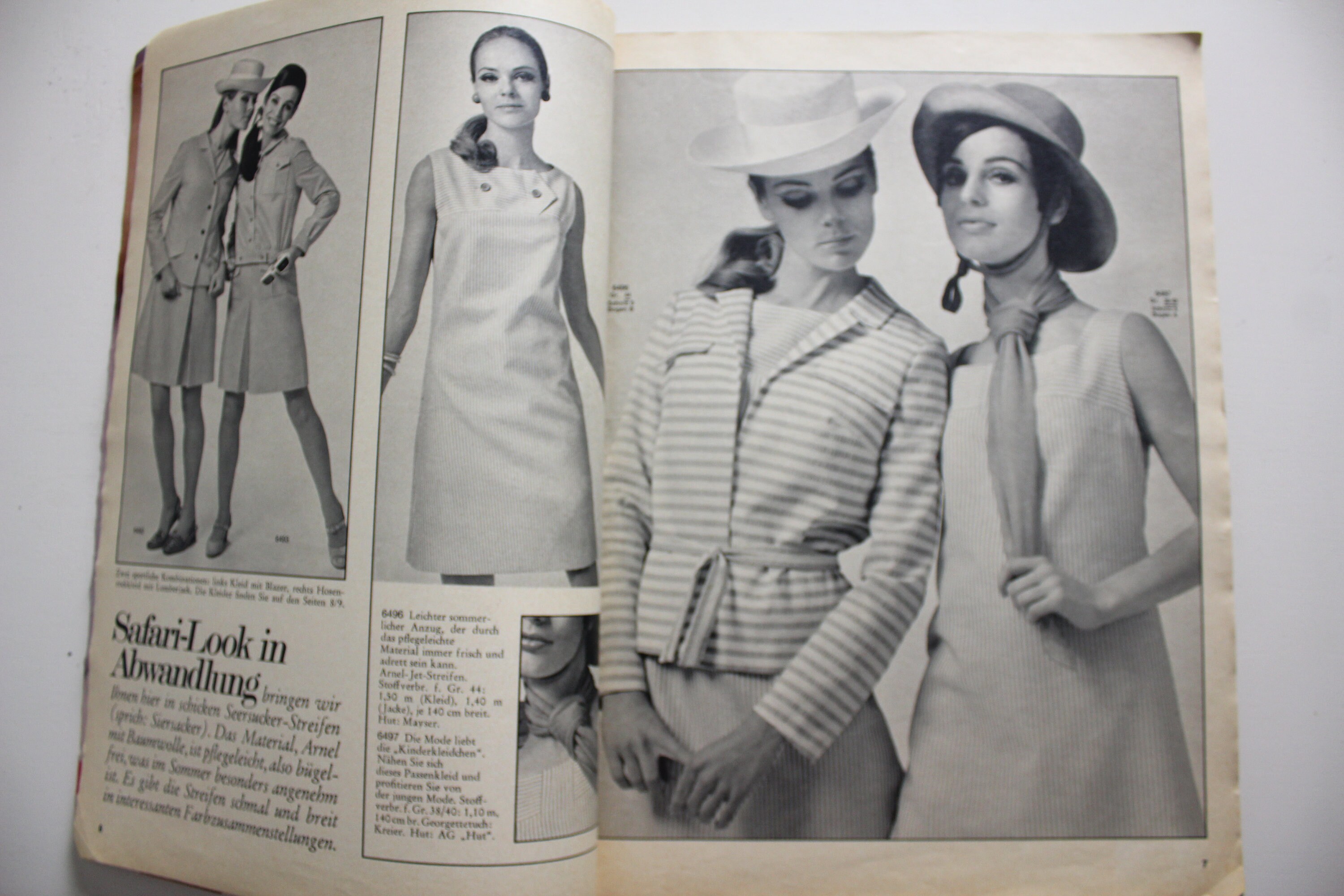 Burda Moden 5/ 1967 Instructions, Cutting Sheets, Fashion Magazine, Fashion Booklet, Sewing ...