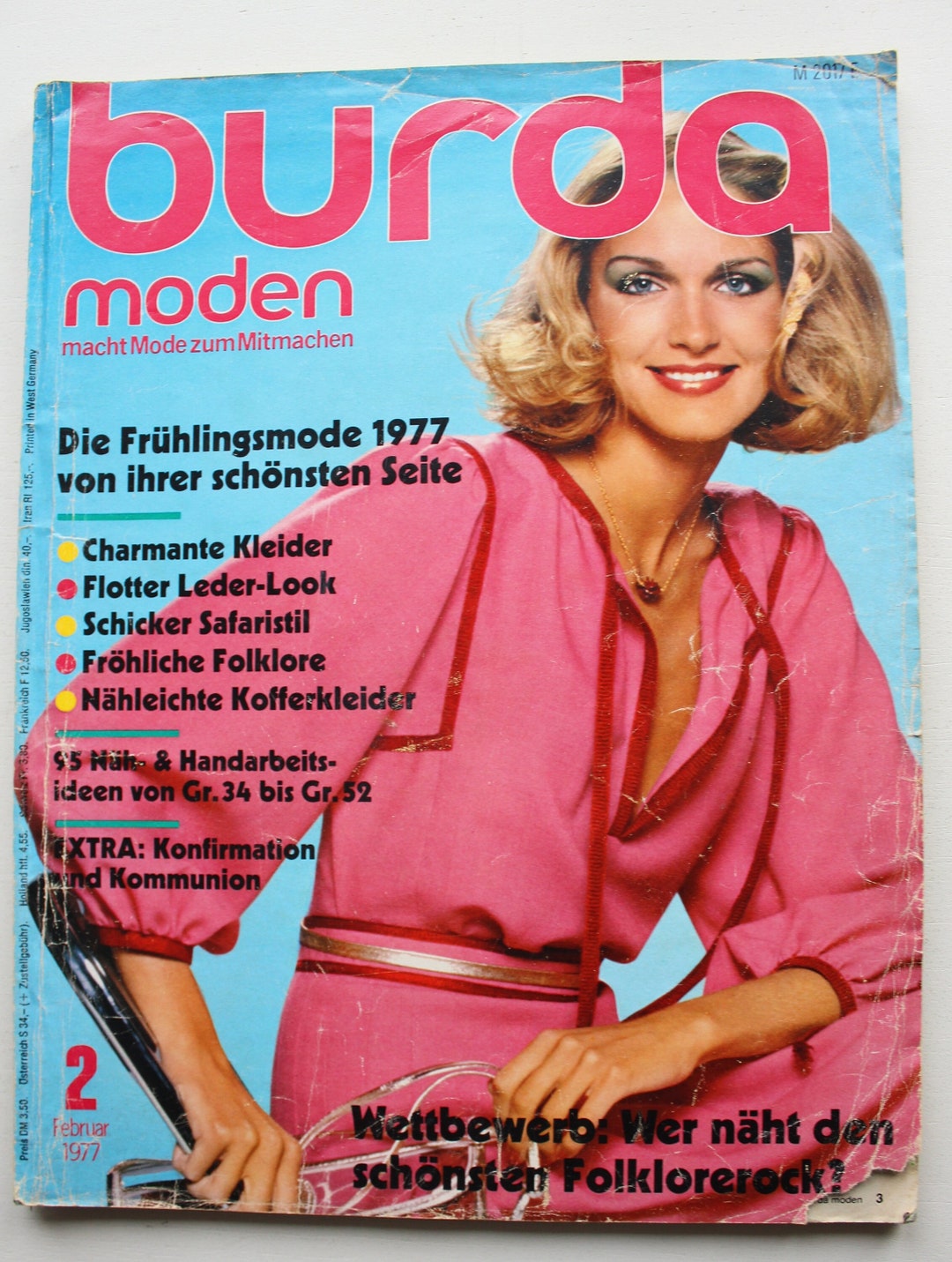 Burda Moden 2/ 1977 Anleitungen Schnittbogen - Etsy.de