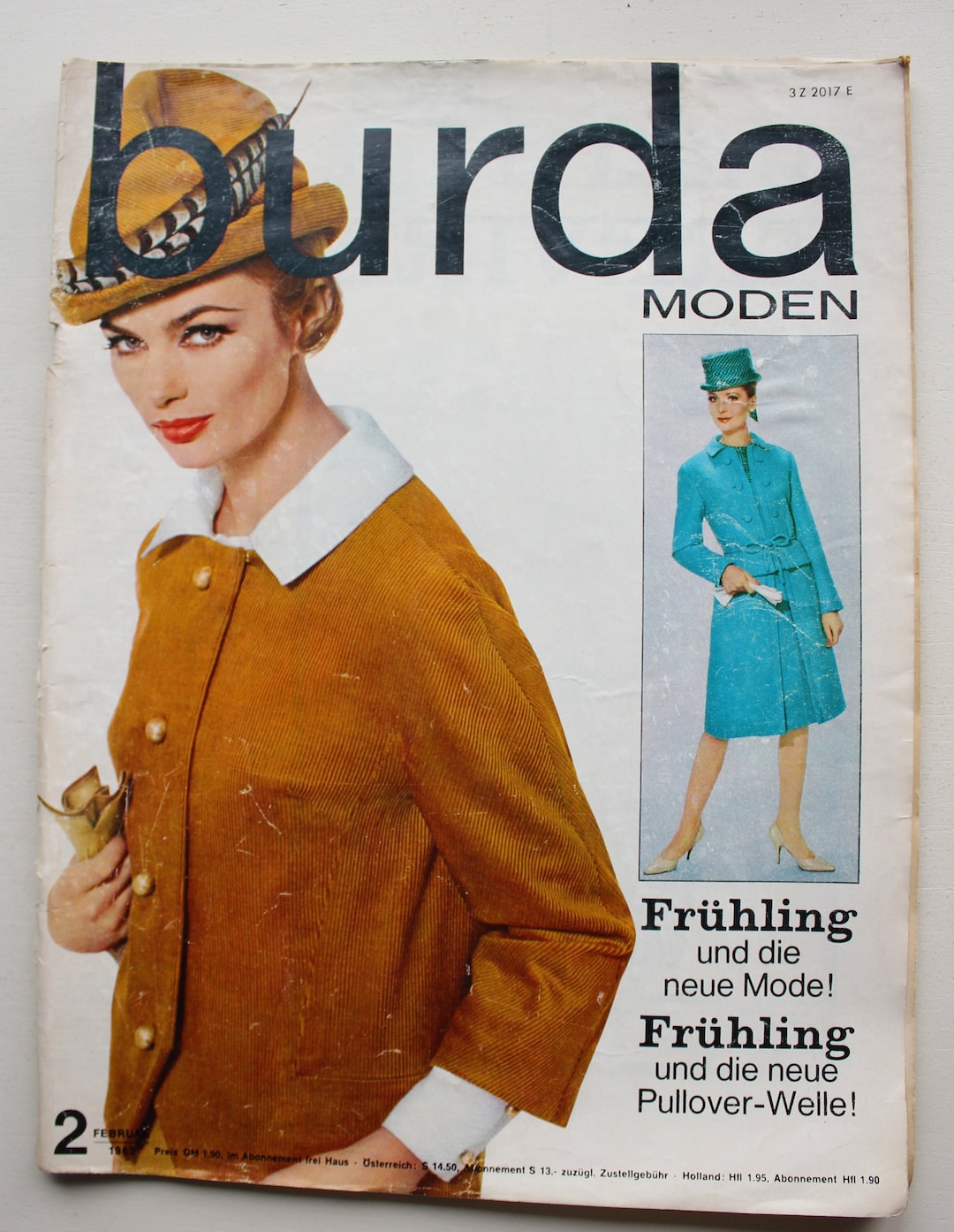 Burda Moden 2/ 1963 Instructions, Cutting Sheet, Fashion Magazine, Fashion Magazine, Sewing ...