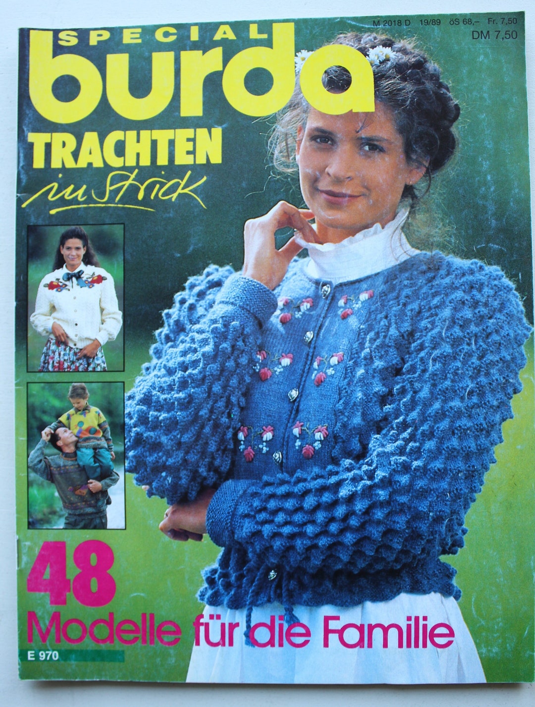 Burda Traditional Knitting Fashion 1989 Instructions, Knitting Booklet ...