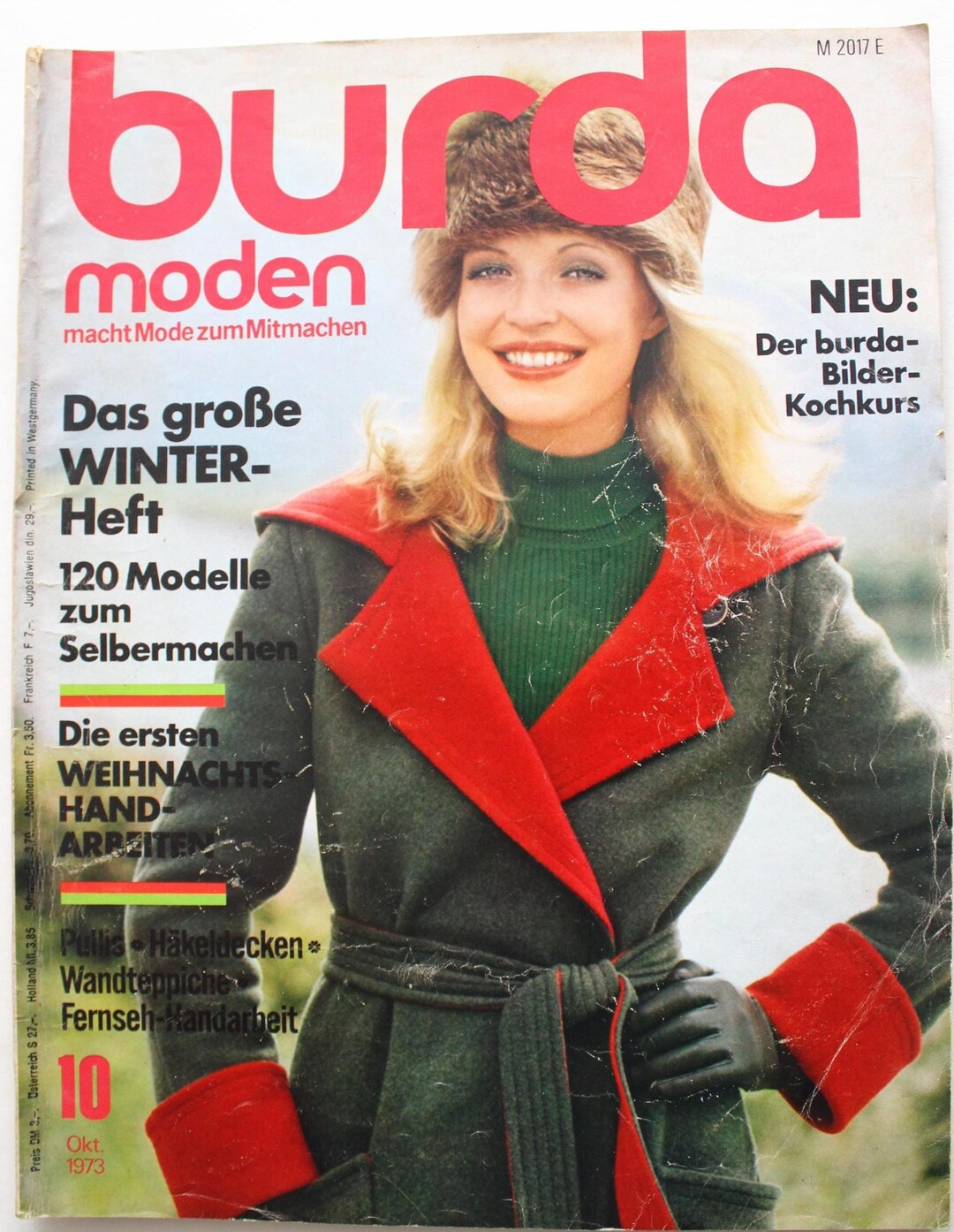 Burda Moden 10/ 1973 Instructions Pattern Sheet Fashion Magazine Fashion Booklet Sewing Magazine ...