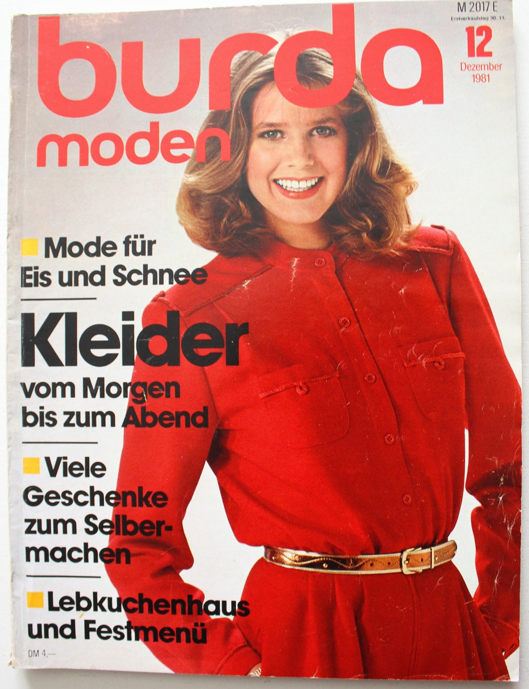Burda Moden 12/ 1981 Instructions, Pattern Sheets, Fashion Magazine, Fashion Booklet, Sewing ...