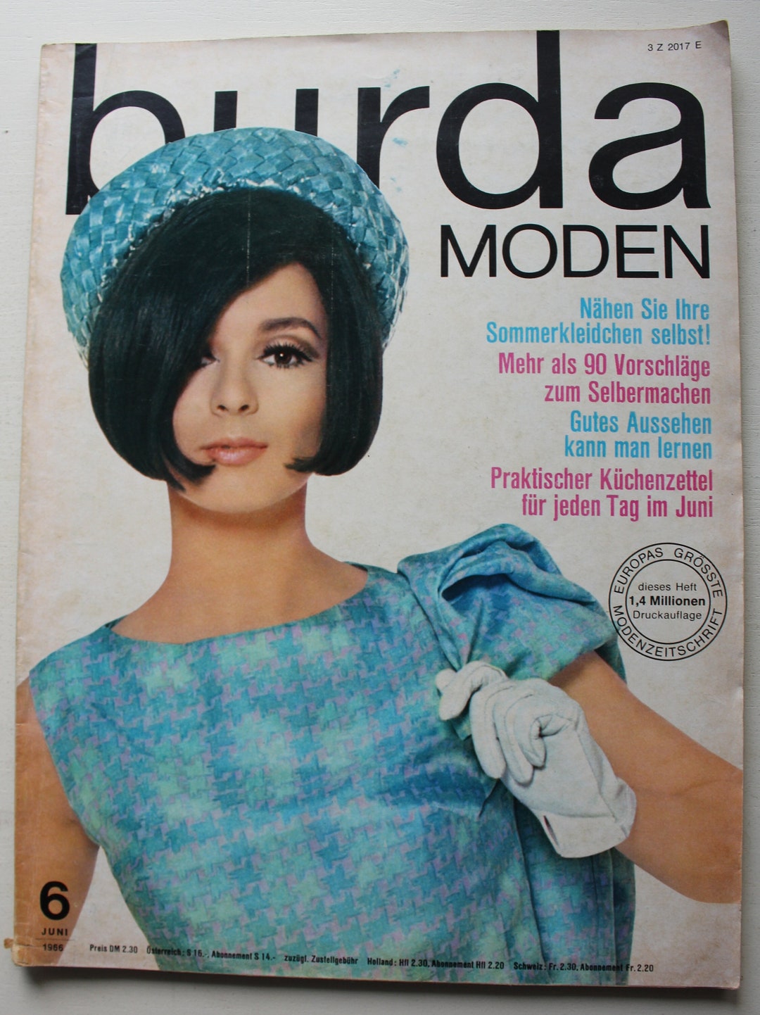 Burda Moden 6/ 1966 Instructions, Pattern Sheets, Fashion Magazine, Sewing Magazine, Fashion ...