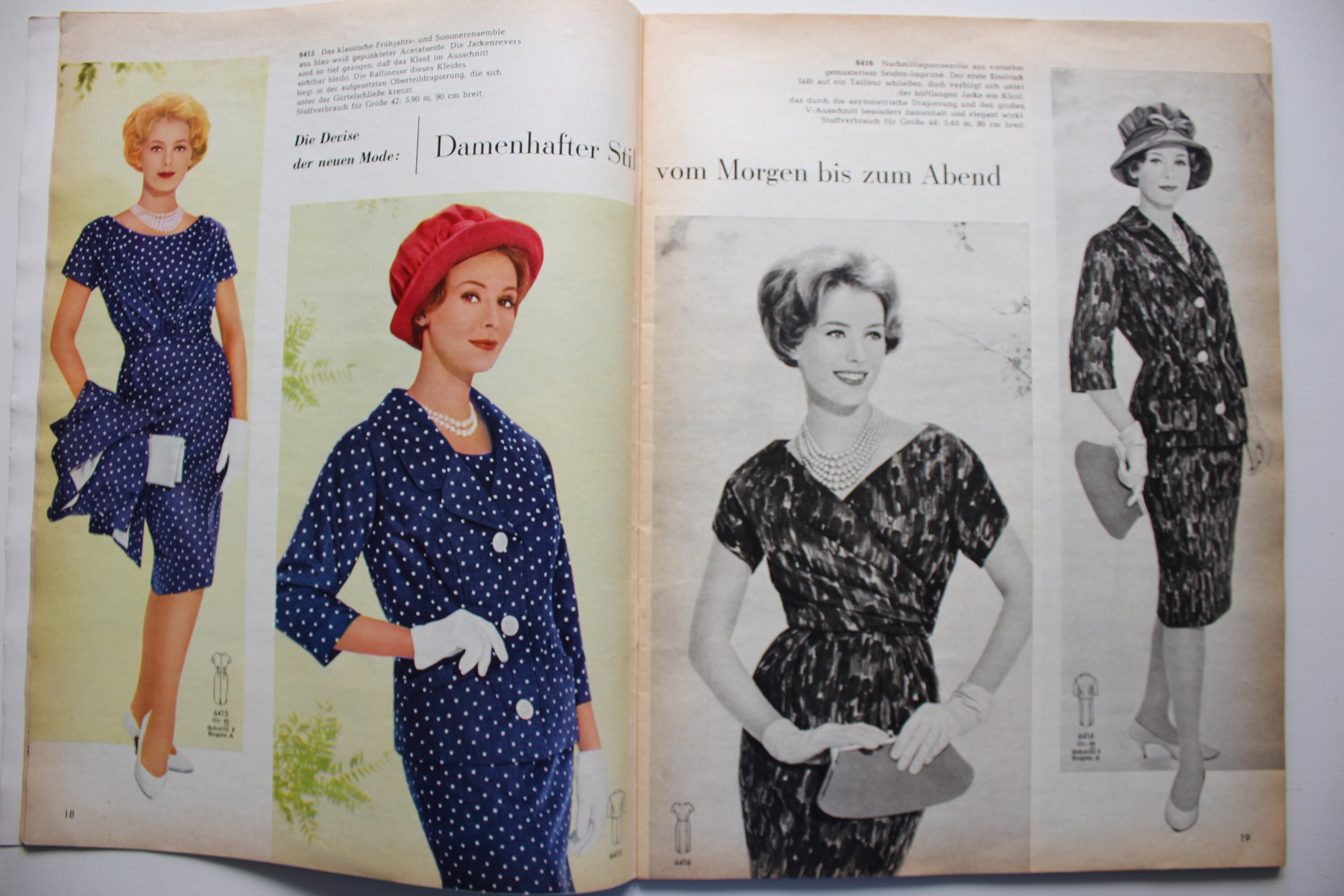 Burda Moden 3/ 1960 Instructions, Cutting Sheet, Fashion Magazine ...