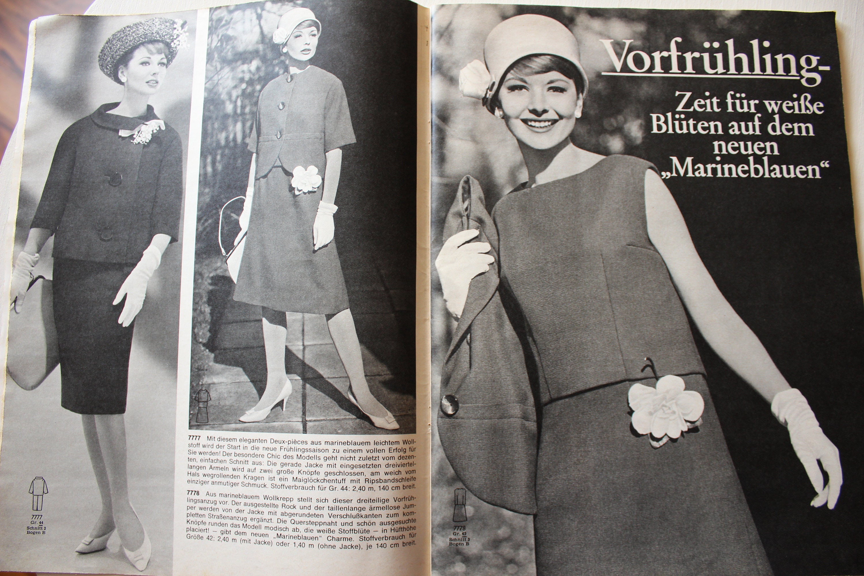 Burda Moden 2/ 1962 With Instructions, Patterns, Fashion Magazine, Fashion Magazine, Sewing ...