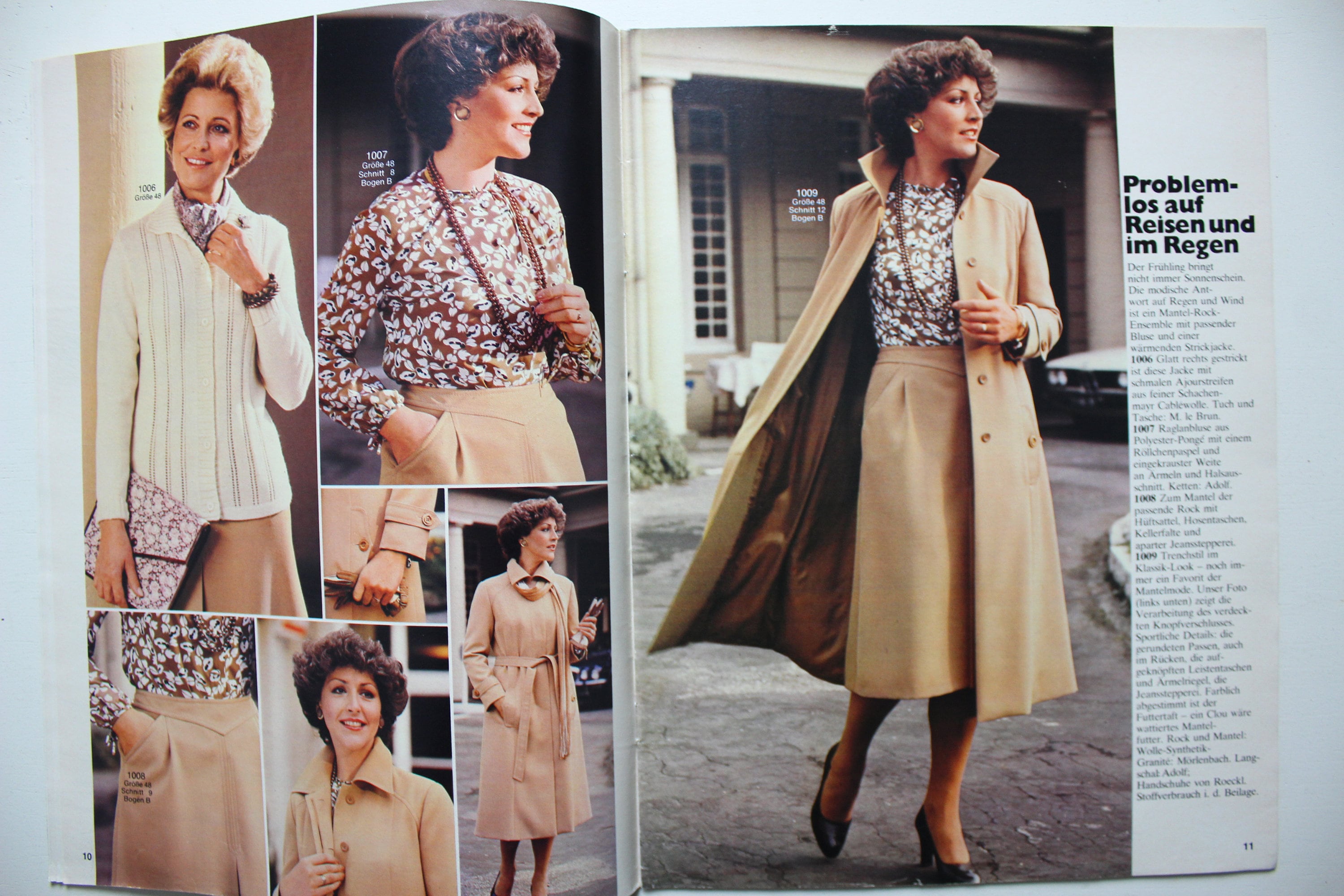 Burda Fashion for Full-figured Summer 1977 Instructions, Cutting Sheet ...