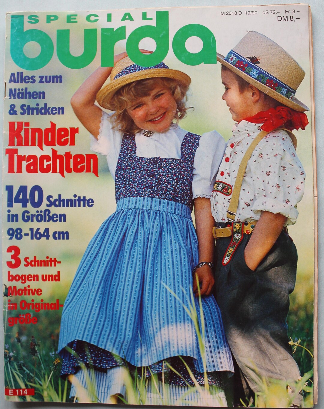 Burda Children's Traditional Costumes 1990 Instructions, Pattern Sheets, Fashion Magazine ...