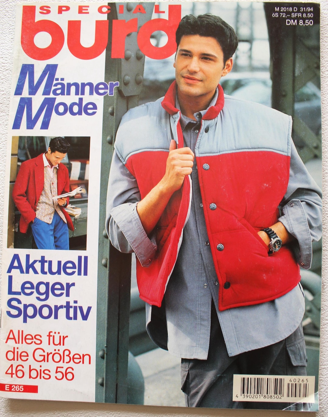 Burda Men's Fashion, 1994 Instructions, Pattern Sheets, Fashion ...