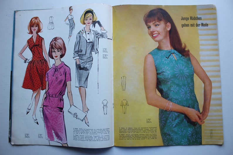 Günther Moden 4/ 1964 With Patterns, Fashion Magazine Fashion Magazine ...