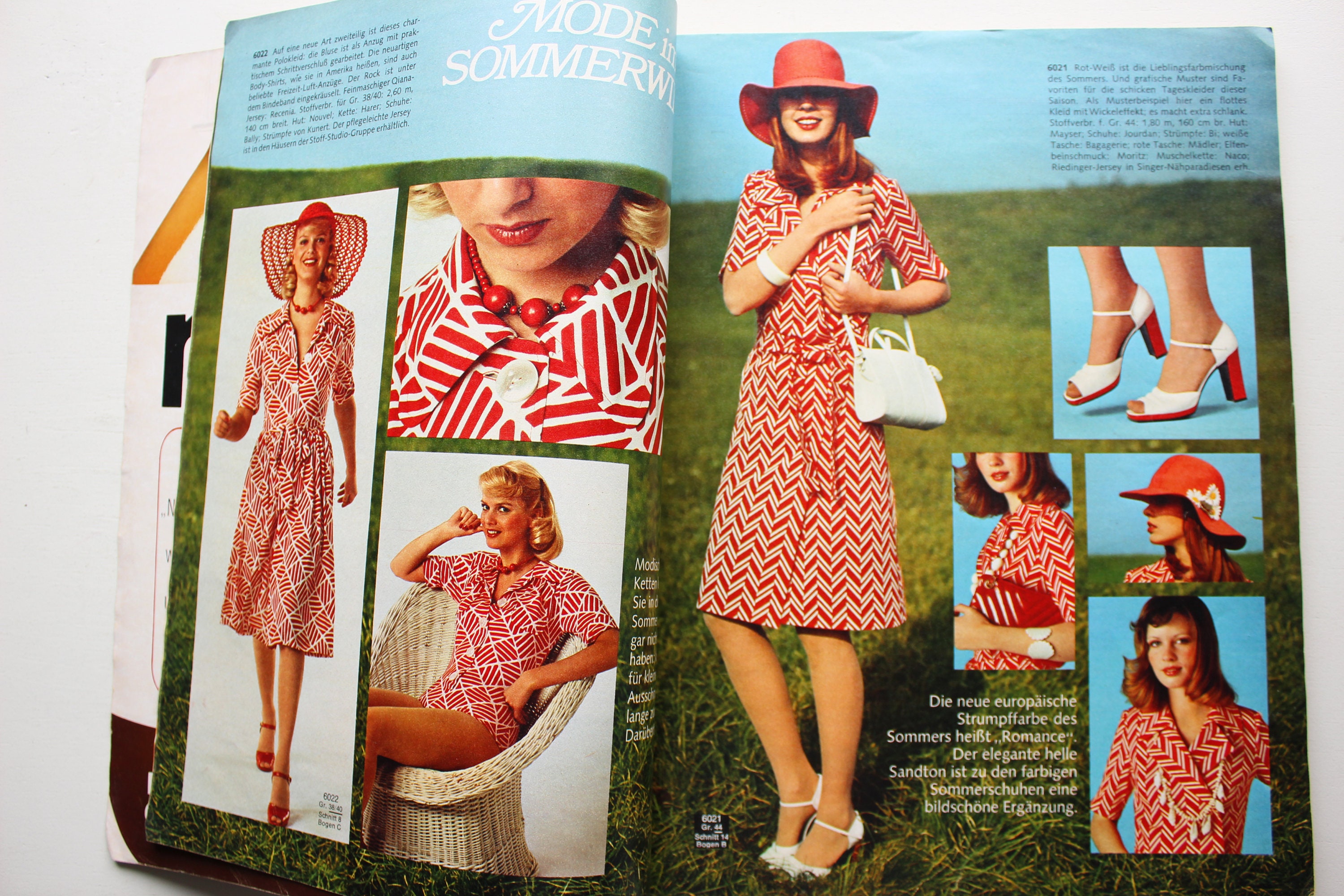 Burda Moden 4/ 1974 Instructions Cutting Sheet Fashion - Etsy