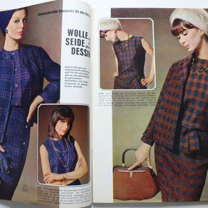 Burda Beyer Moden 9/ 1964 With Instructions, Pattern Sheets, Fashion Magazine, Sewing Magazine ...