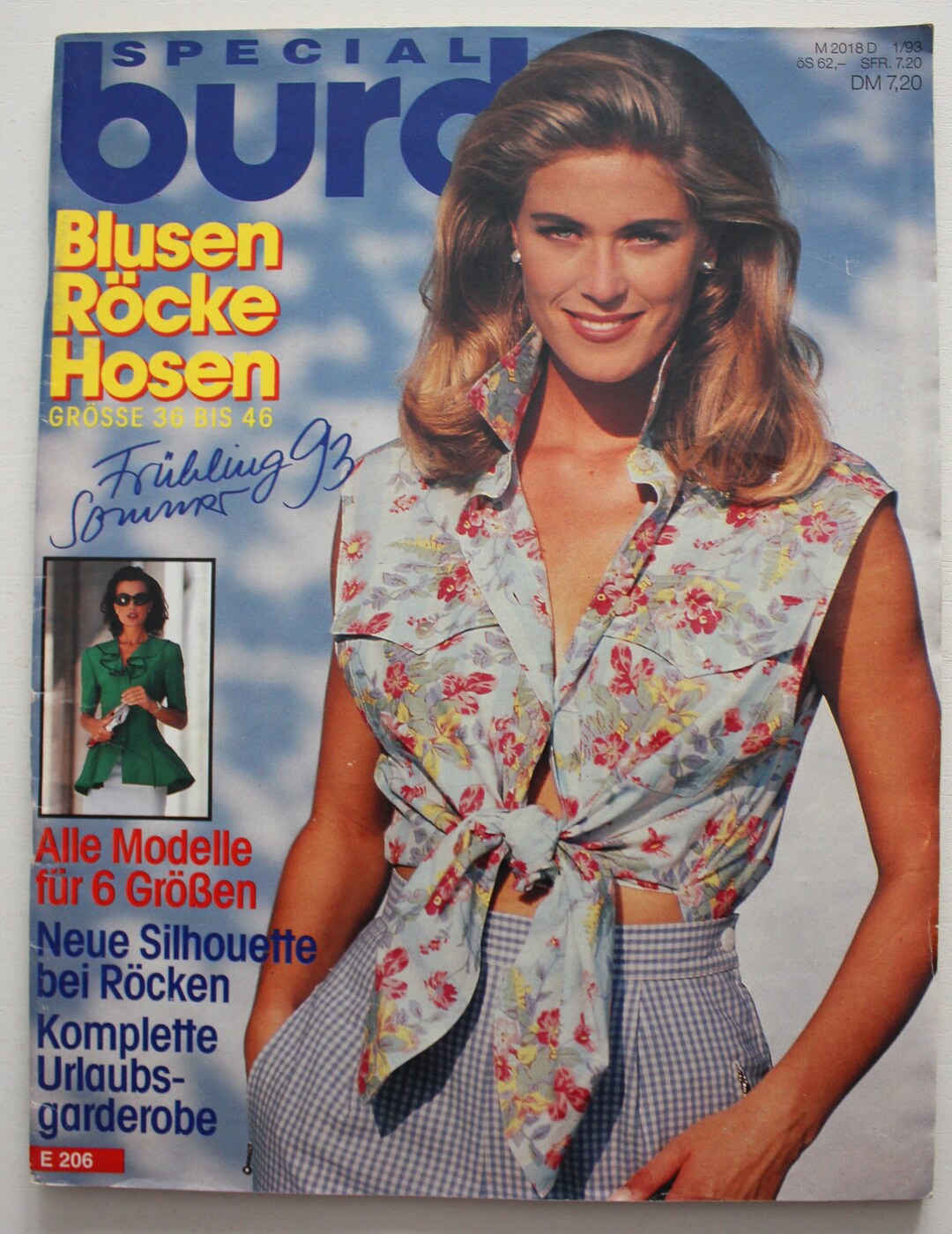 Burda Blouses Skirts Pants 1993 Instructions Pattern Sheet, Patterns ...