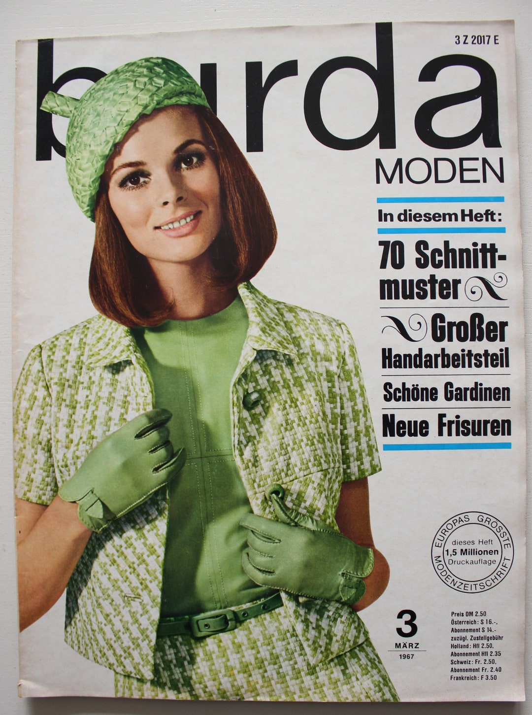Burda Moden 3/ 1967 Instructions, Pattern Sheets, Fashion Magazine, Sewing Magazine, Fashion ...