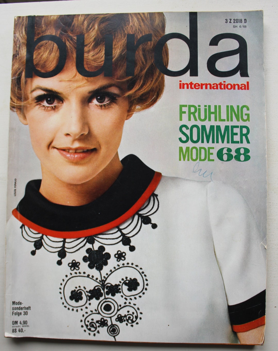 Burda Special Fashion Issue Spring/summer 1968 Pattern Sheet, Fashion ...