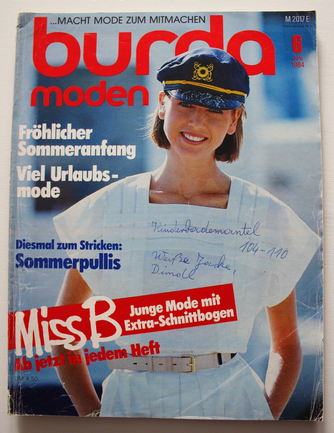 Burda Moden 6/ 1984 Instructions, Cutting Sheets, Fashion Magazine ...