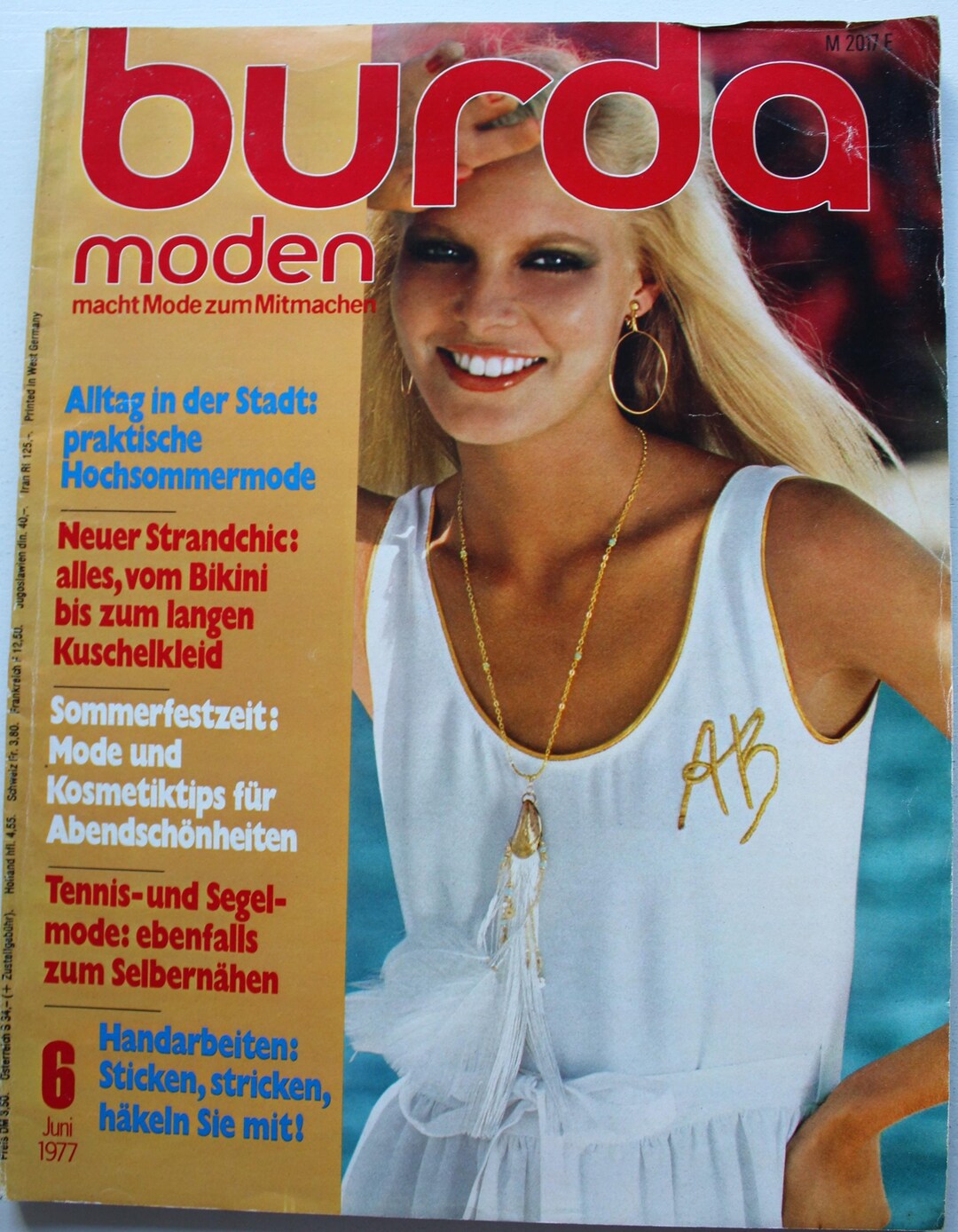 Burda Moden 6/ 1977 Instructions, Pattern Sheets Fashion Magazine Retro Sewing Patterns Vintage ...