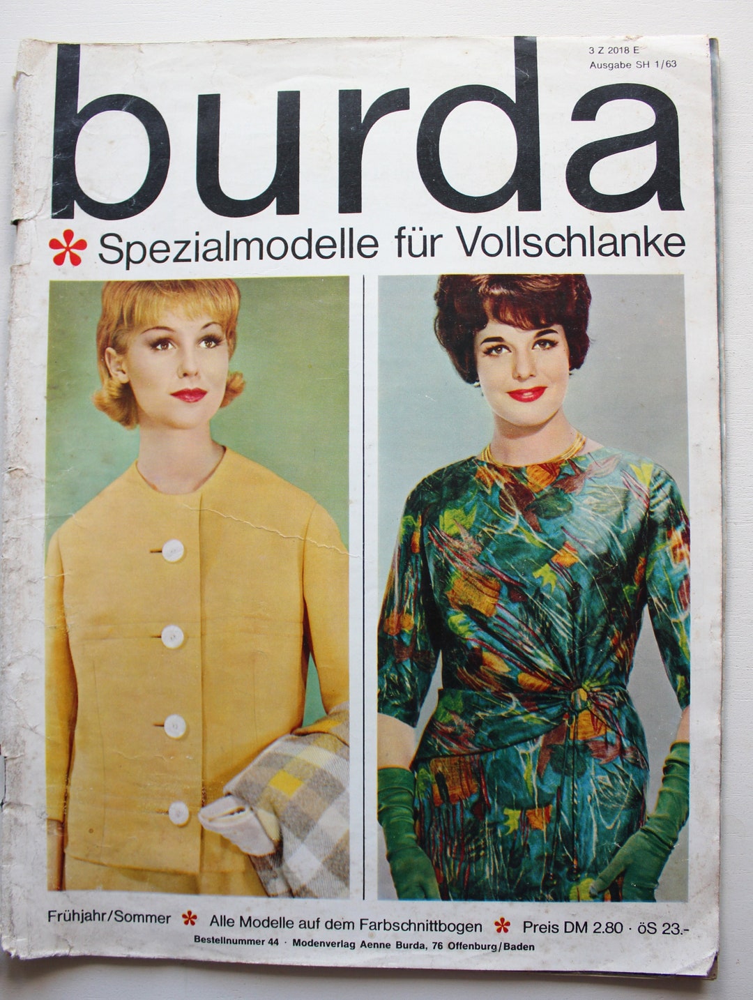 Burda Fashion for Full-figured 1963 With Instructions, Cut Sheet, Fashion Magazine, Fashion ...