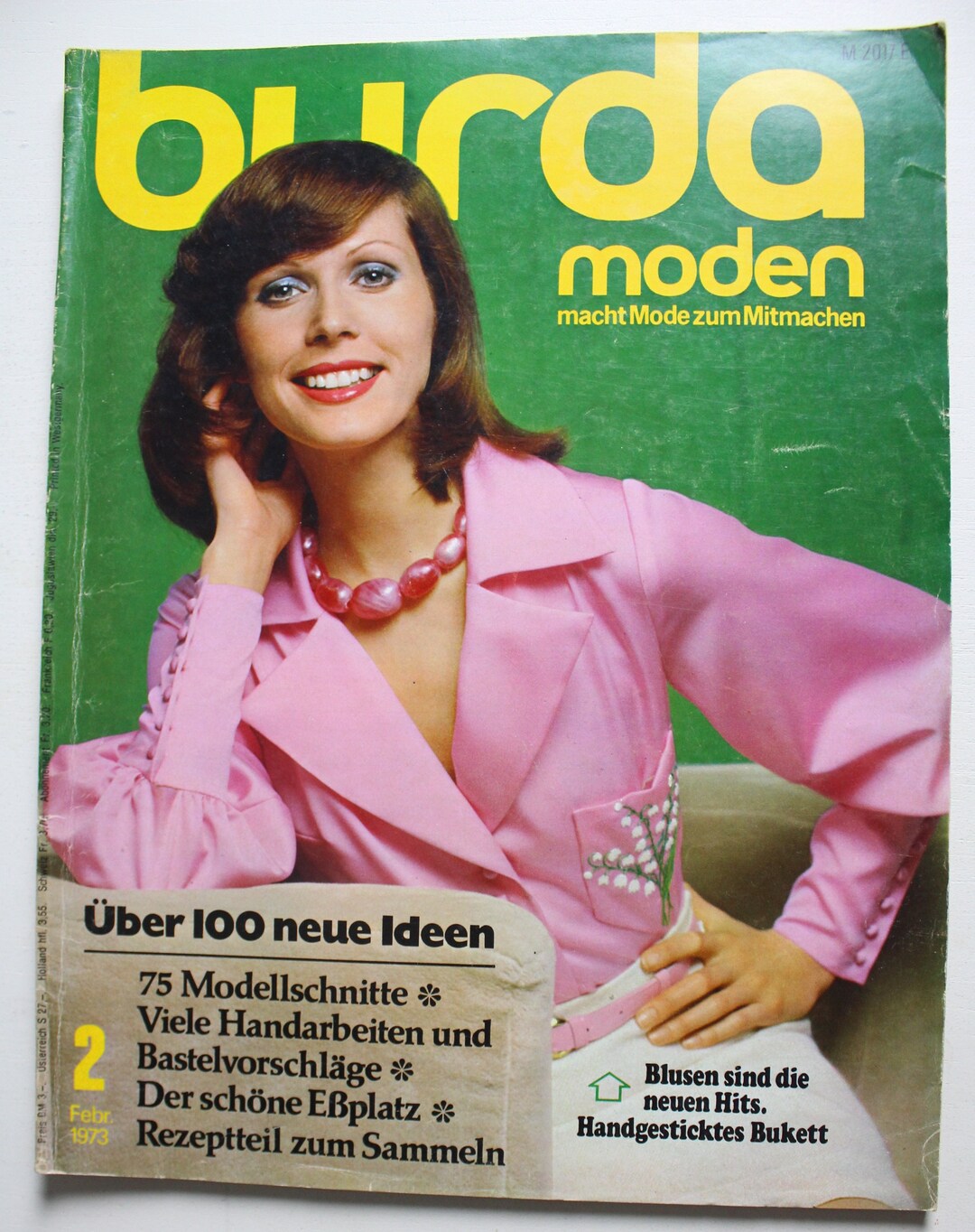 Burda Moden 2/ 1973 Instructions, Cutting Sheet, Fashion Magazine, Fashion Magazine, Sewing ...