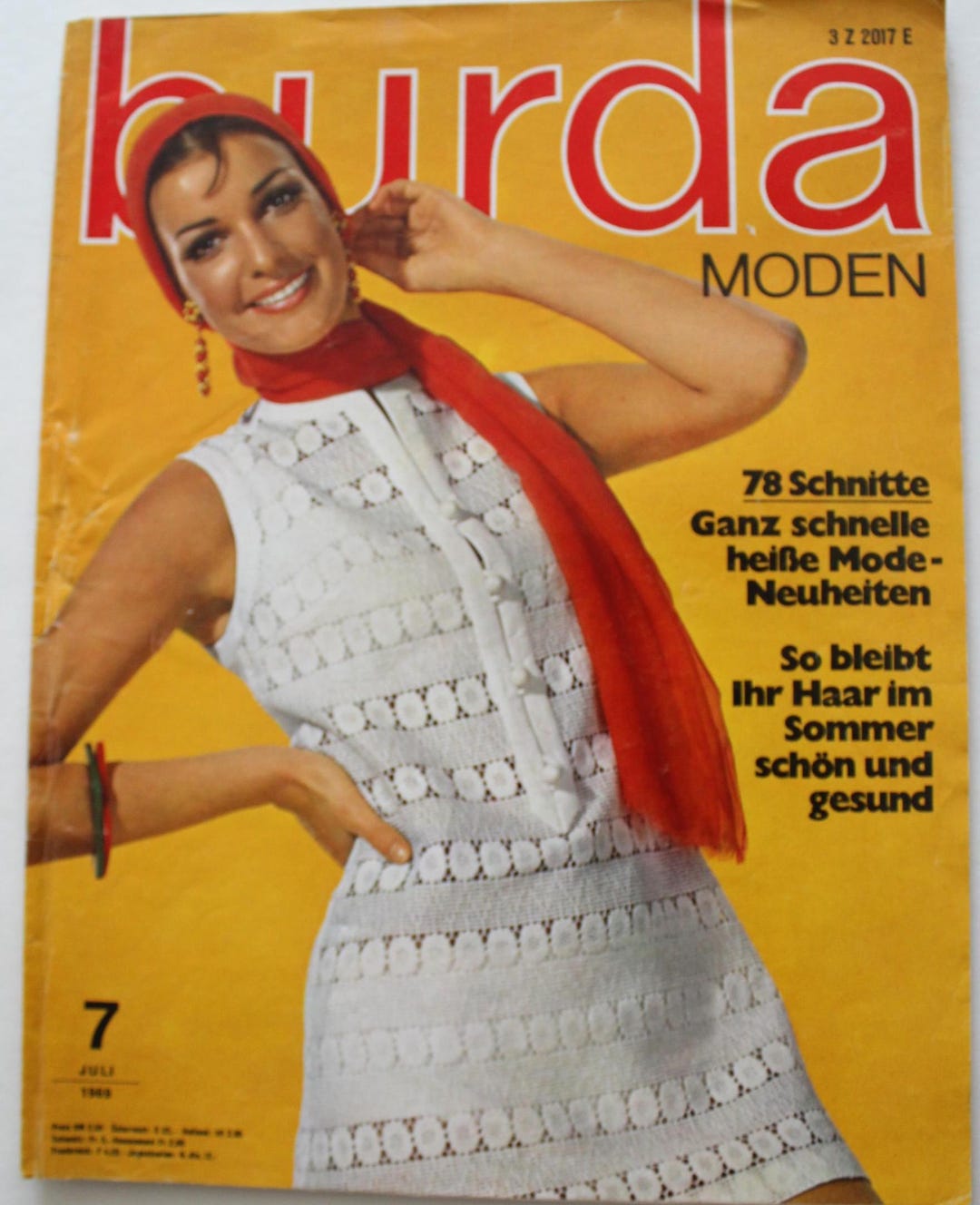 Burda Moden 7/ 1969 Instructions, Pattern Sheets, Fashion Magazine Patterns Fashion Magazine ...