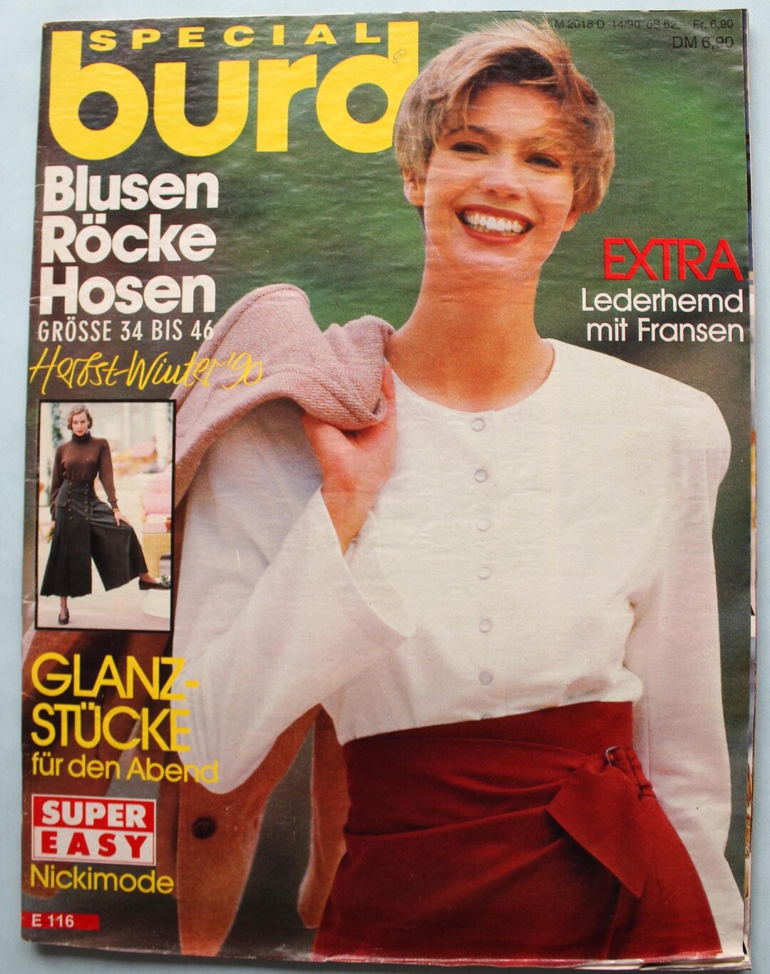 Burda Special - Blouses Skirts Trousers 1990 Instructions Cutting ...